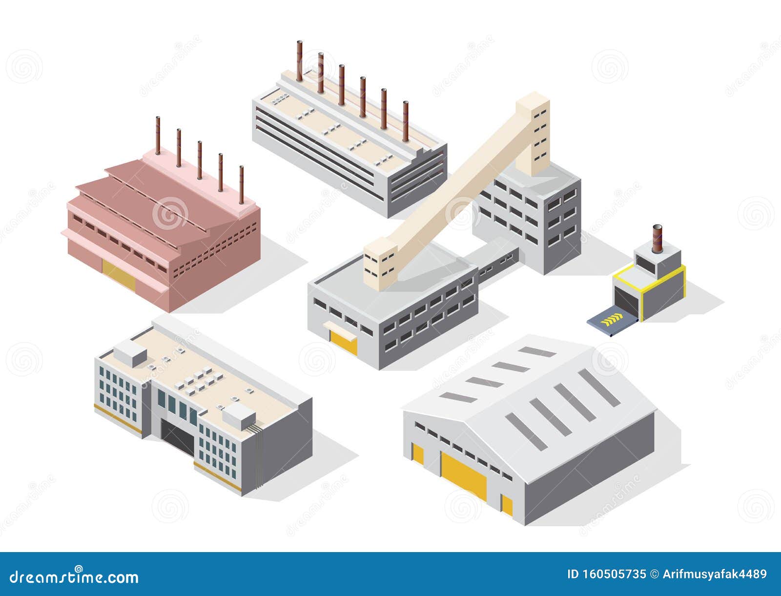 Icon Set of Isometric Industrial or Factory Building Stock Vector ... Icon Set of Isometric Industrial or Factory Building Stock Vector ...