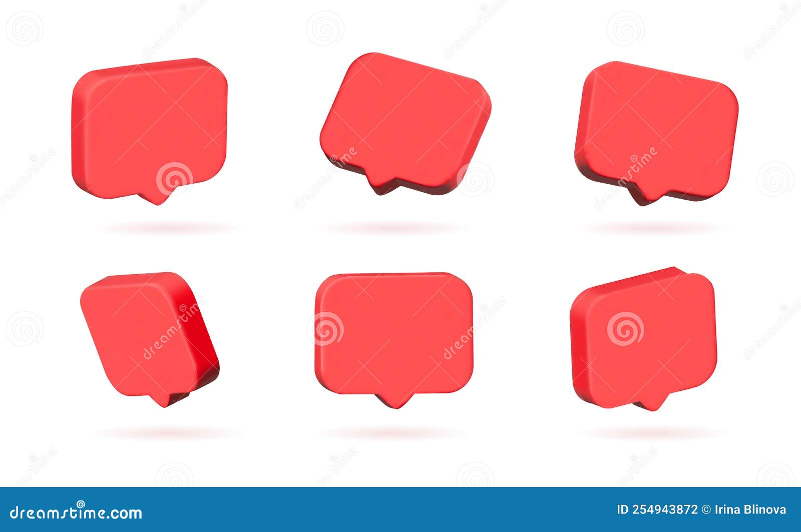 Icon Set Red Bubble Like Button or Icon for Feedback Isolated on White ...