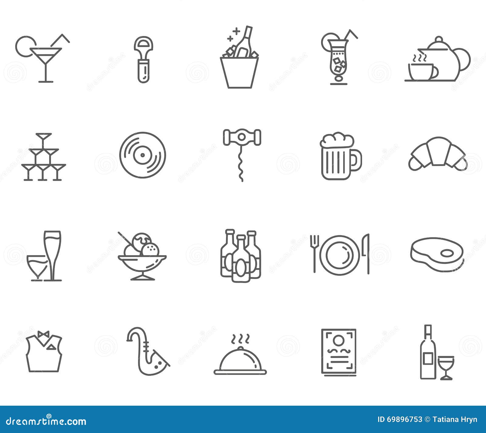 Restaurant Icon Set