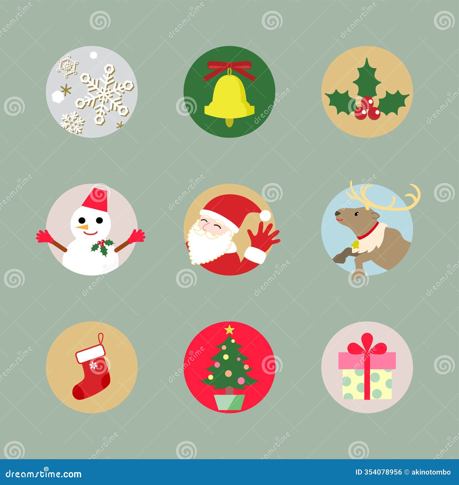 Christmas Images In The Form Of Beautiful Illustrations And Logos ...