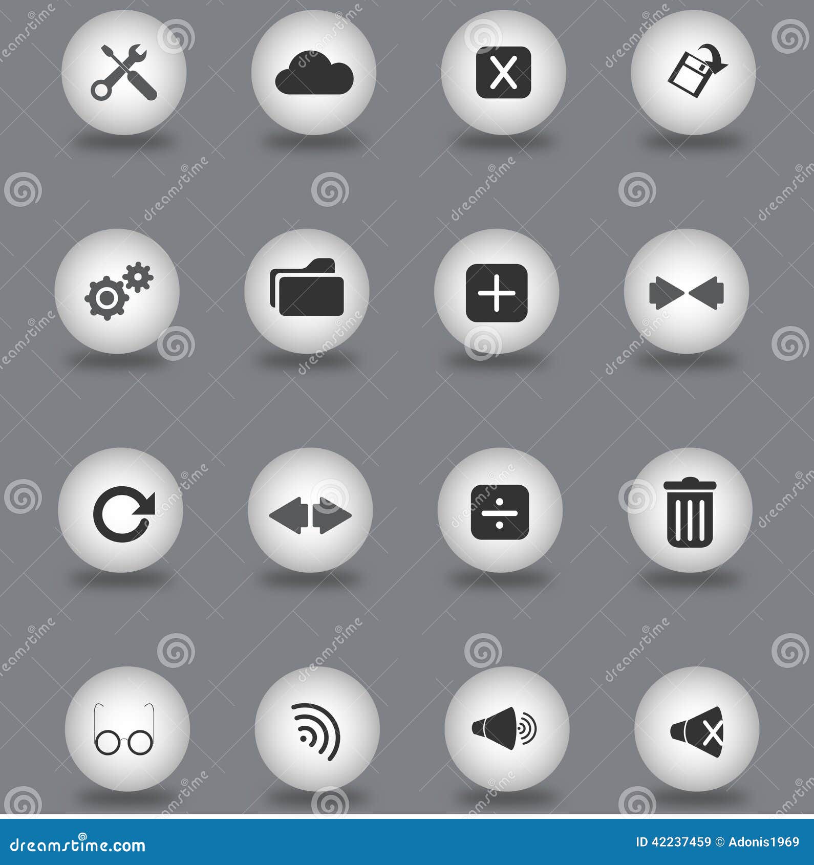 Icon set stock illustration. Illustration of applications - 42237459