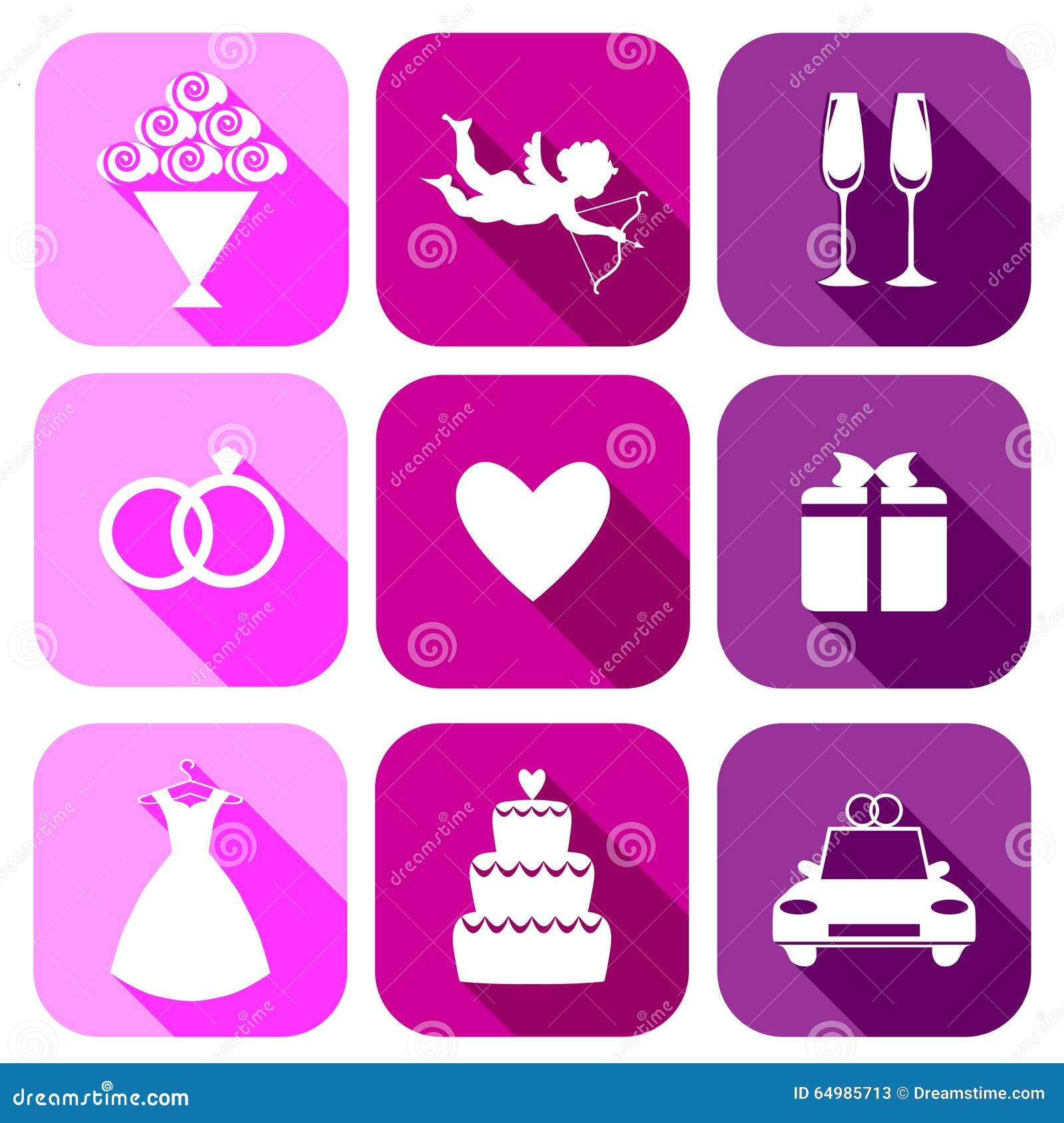 Icon set stock illustration. Illustration of wedding - 64985713