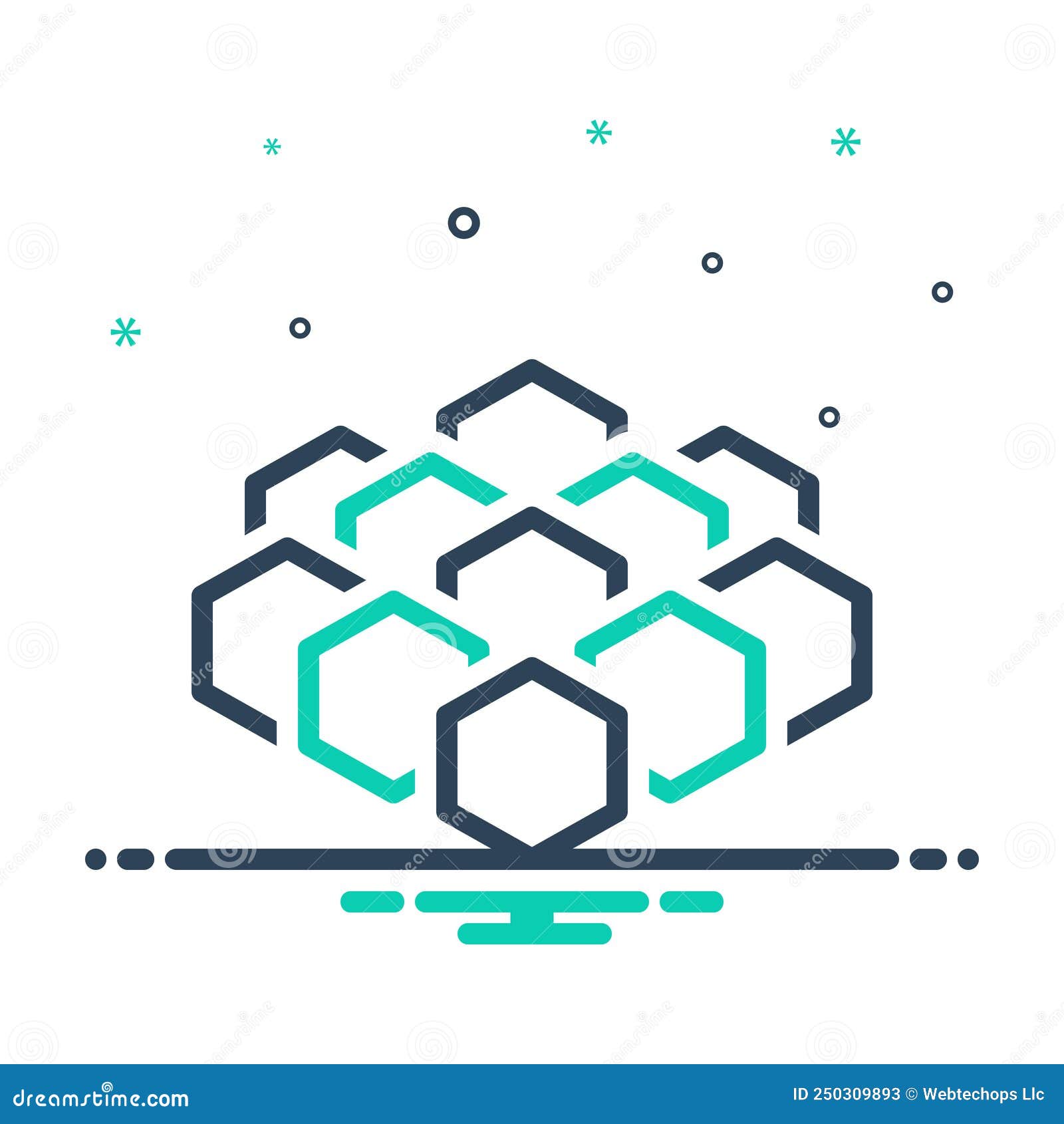 Mix Icon for Sets, Group and Cluster Stock Illustration - Illustration ...