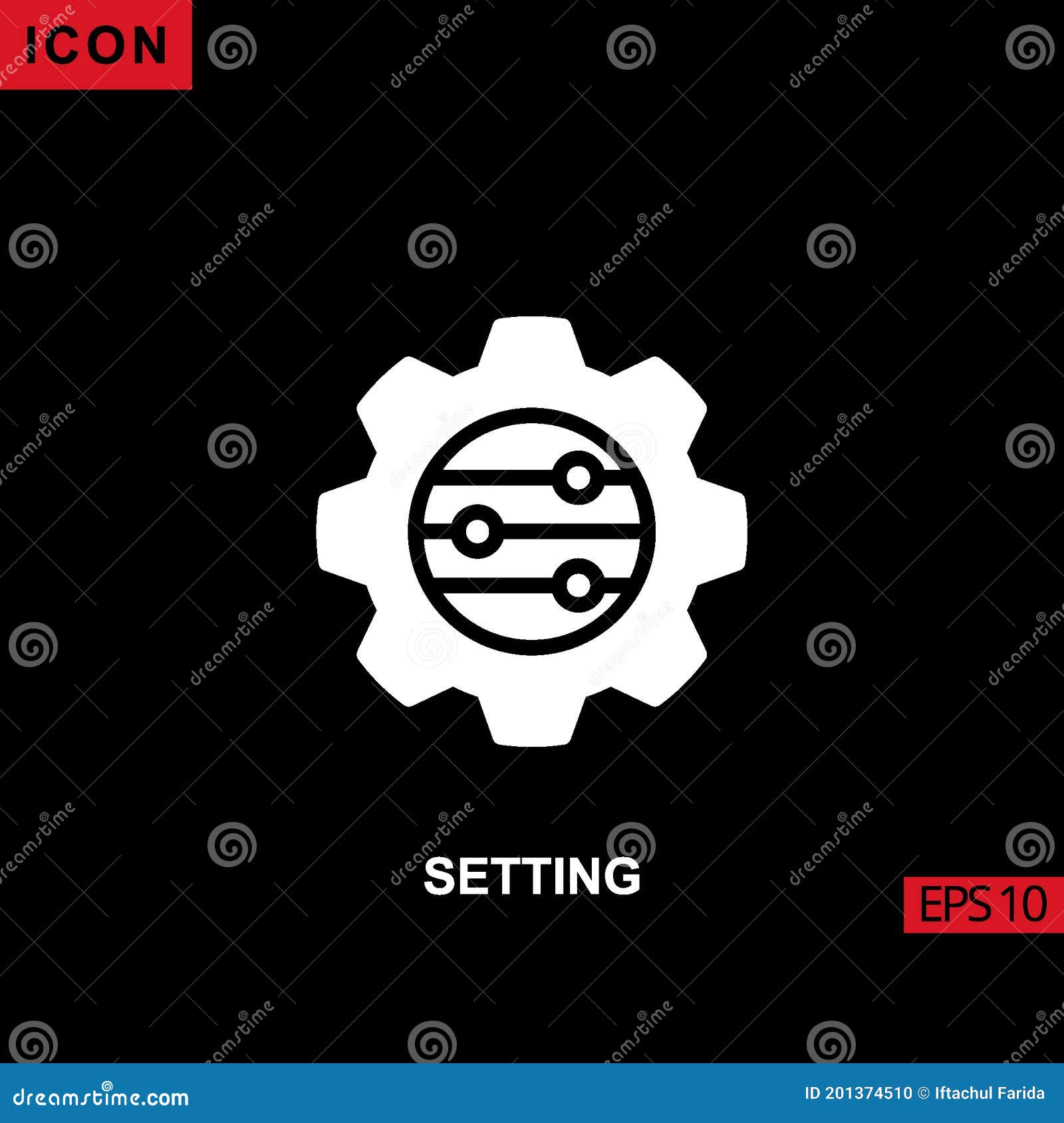 Setting Menu Icon Set, Vector Eps10 | CartoonDealer.com #45721302