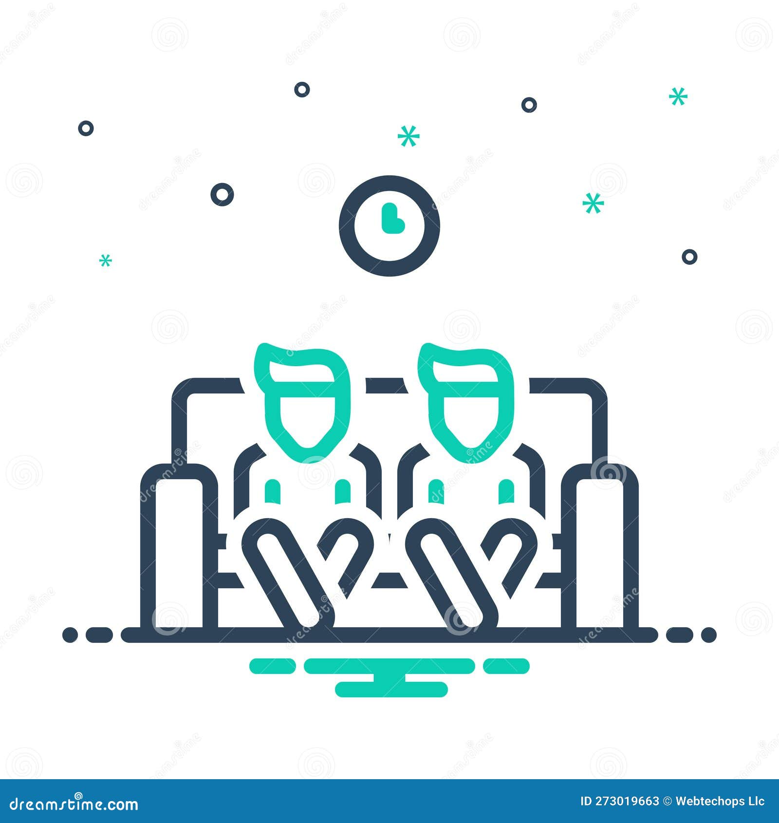 Mix Icon for Settled, Sit and Hall Stock Vector - Illustration of ...