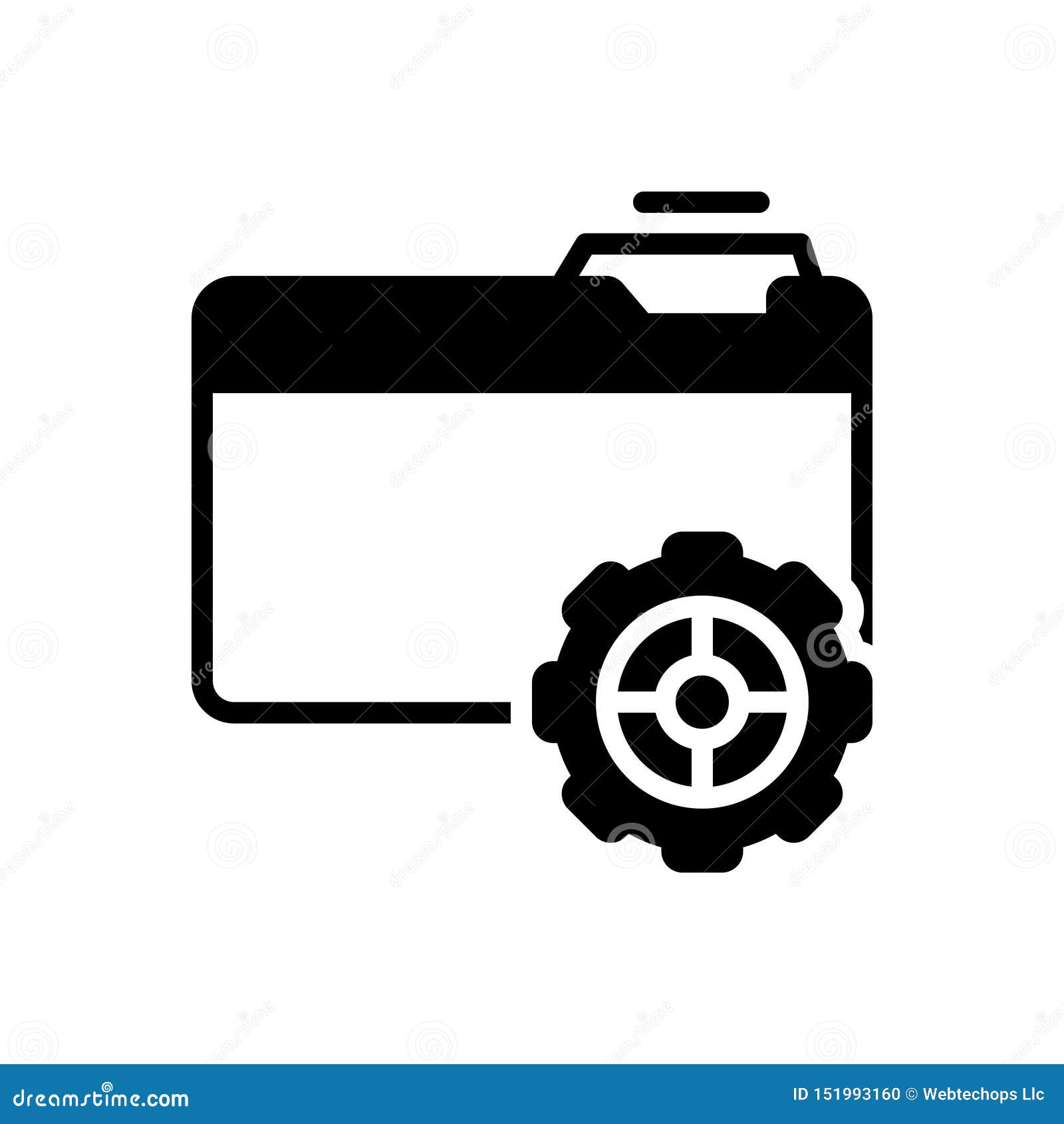 Black Solid Icon for Setup, Provision and Organisation Stock ...