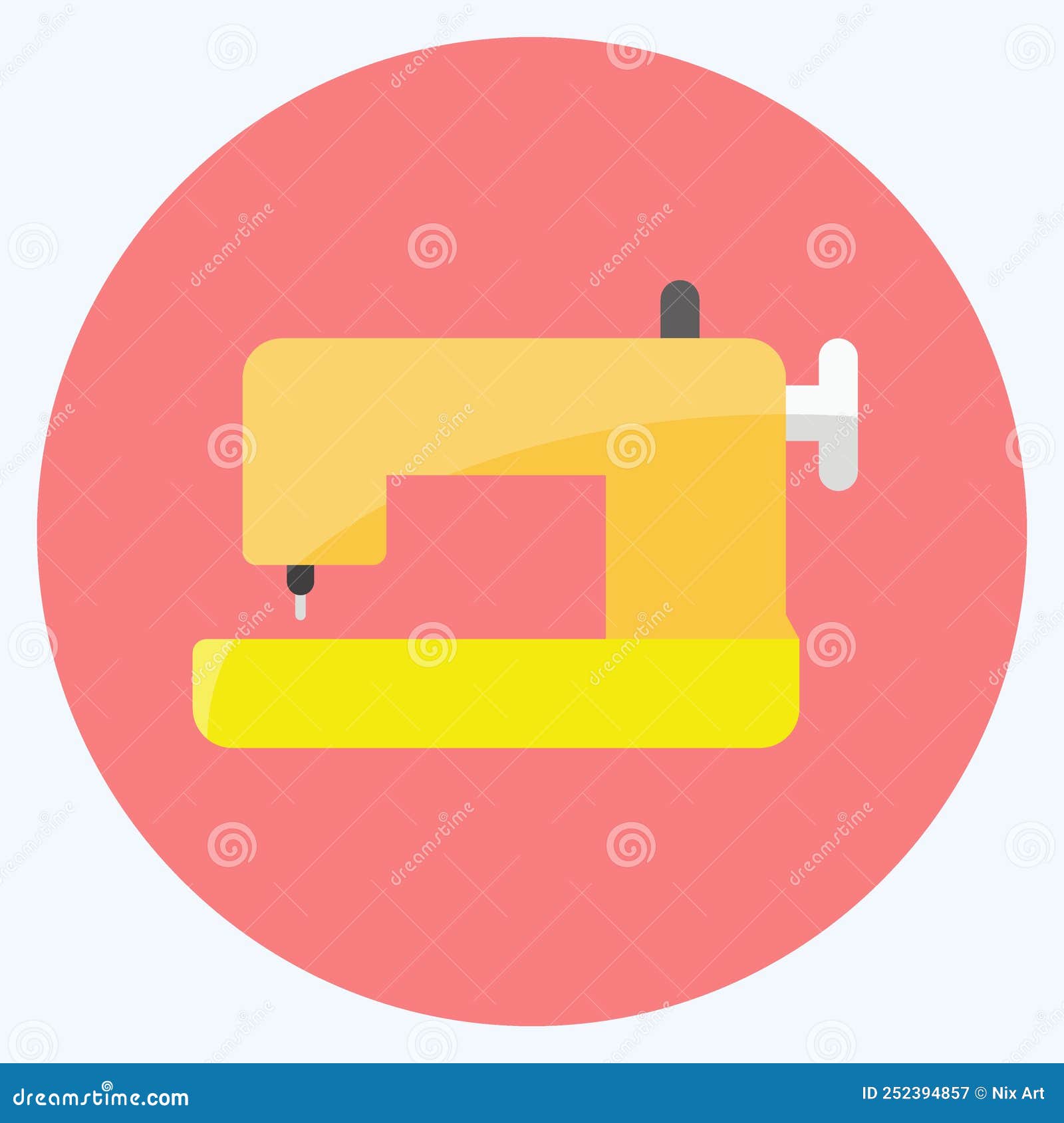 Icon Sewing Machine. Suitable for Home Symbol. Flat Style. Simple ...