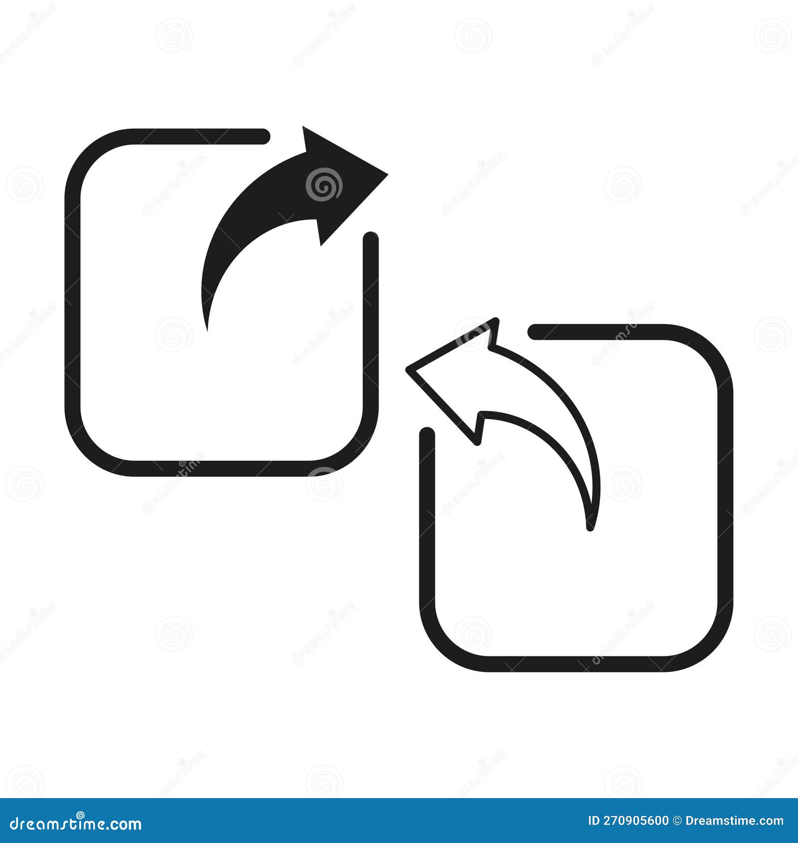 Icon with Share Icon. Social Media Flat Icon. Vector Illustration Stock ...