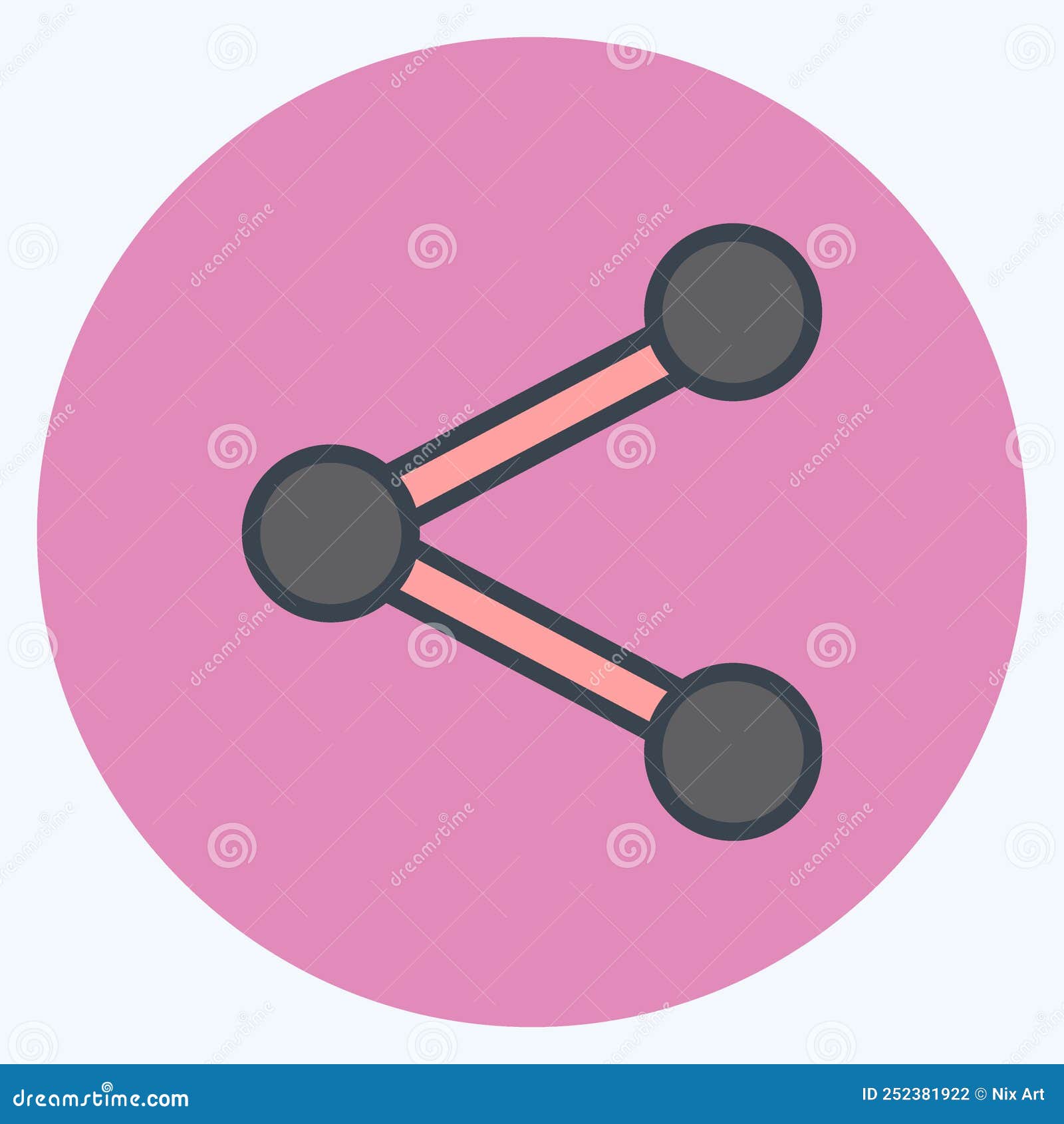 Icon Sharing. Suitable for Web Interface Symbol. Color Mate Style ...