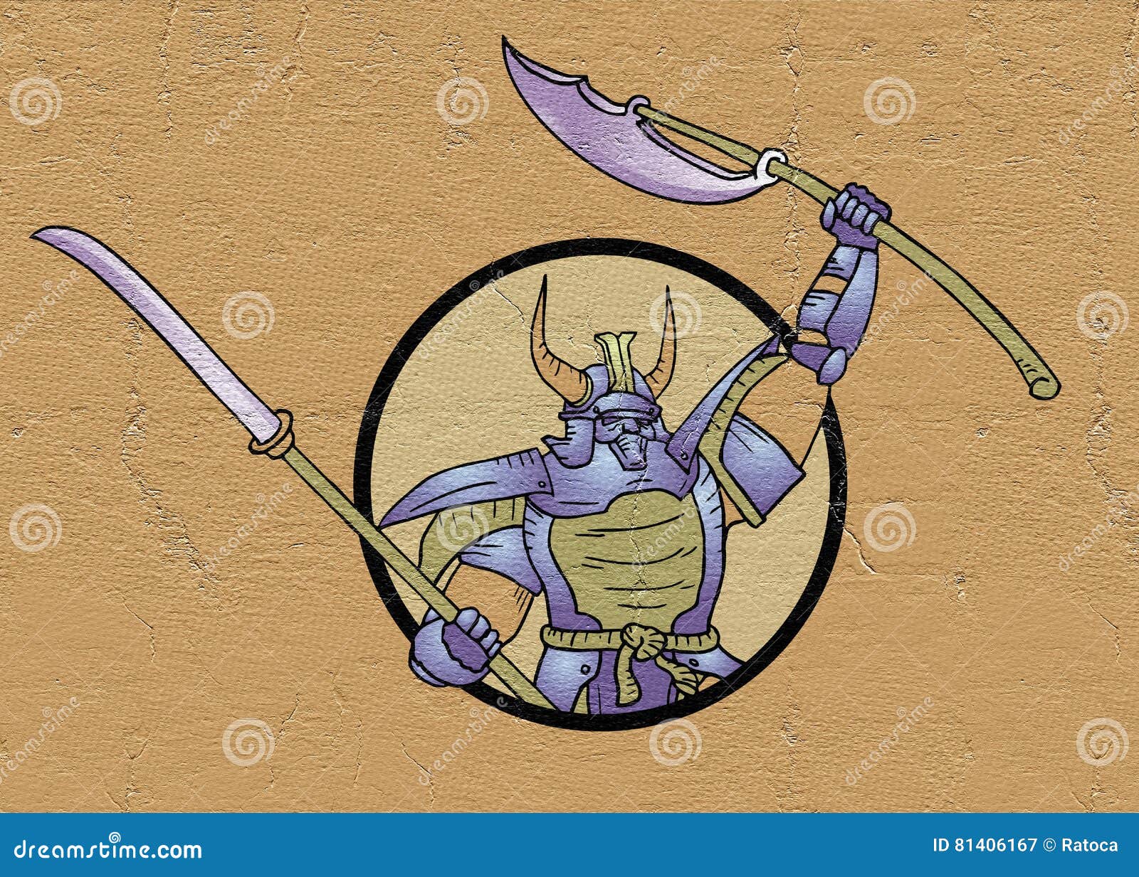 Icon shogun stock illustration. Illustration of armour - 81406167