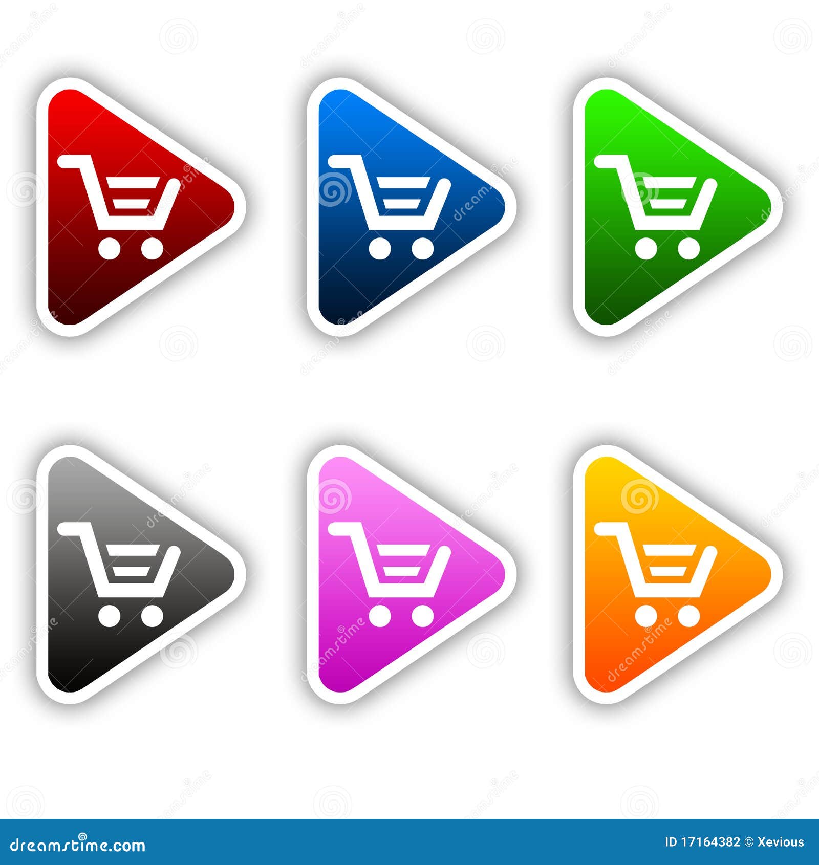 Icon, Shopping Cart, Button Stock Illustration - Illustration of retail ...