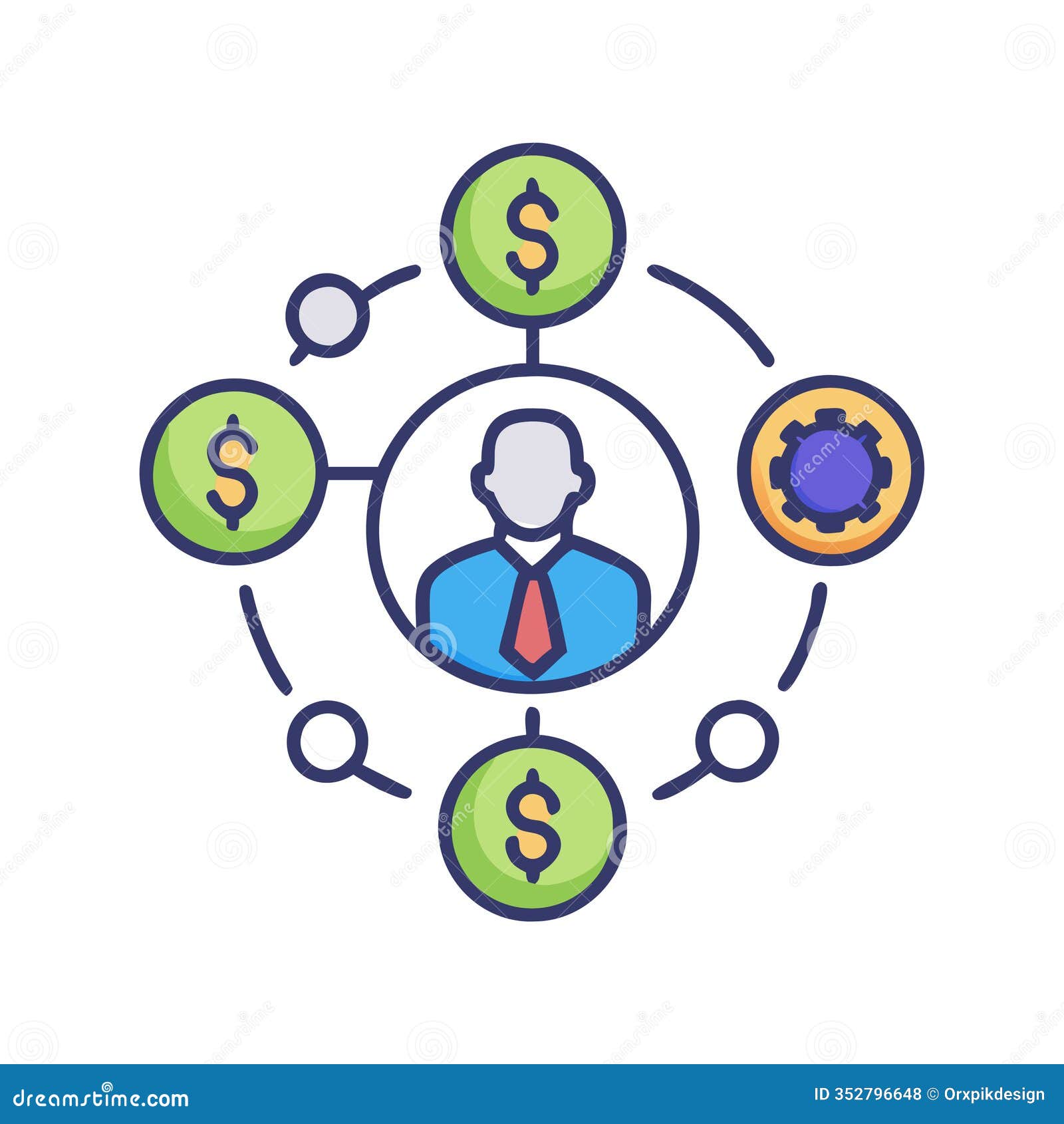 Resource Allocation Line Icons Collection. Allocation, Capacity, Planning, Efficiency ...