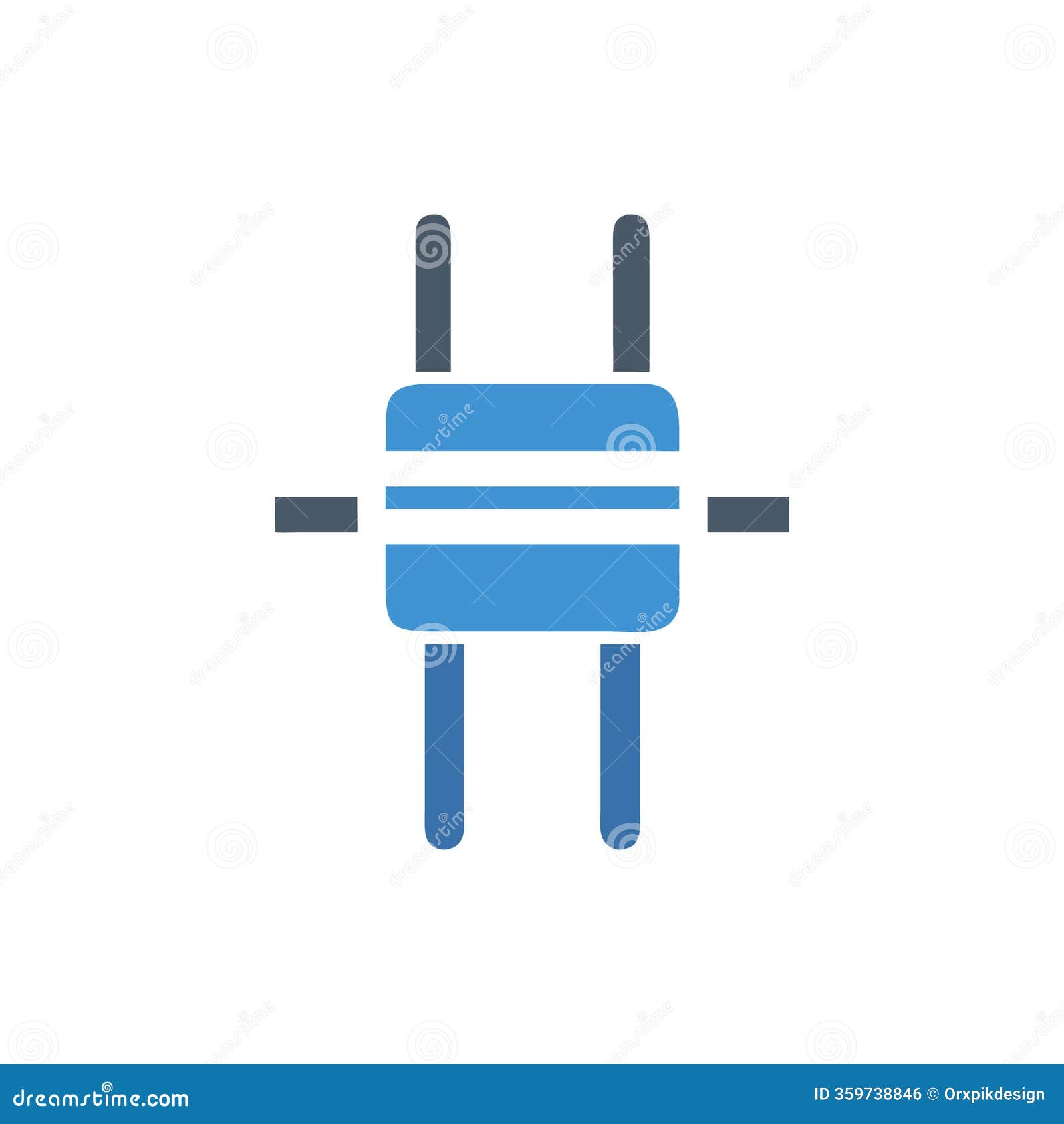 Voltage Divider Icon for Electrical Systems Stock Illustration ...