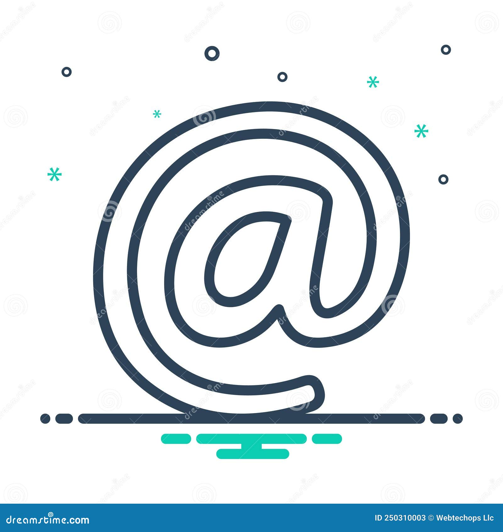 Mix Icon for at, Sign and Rate Stock Illustration - Illustration of ...