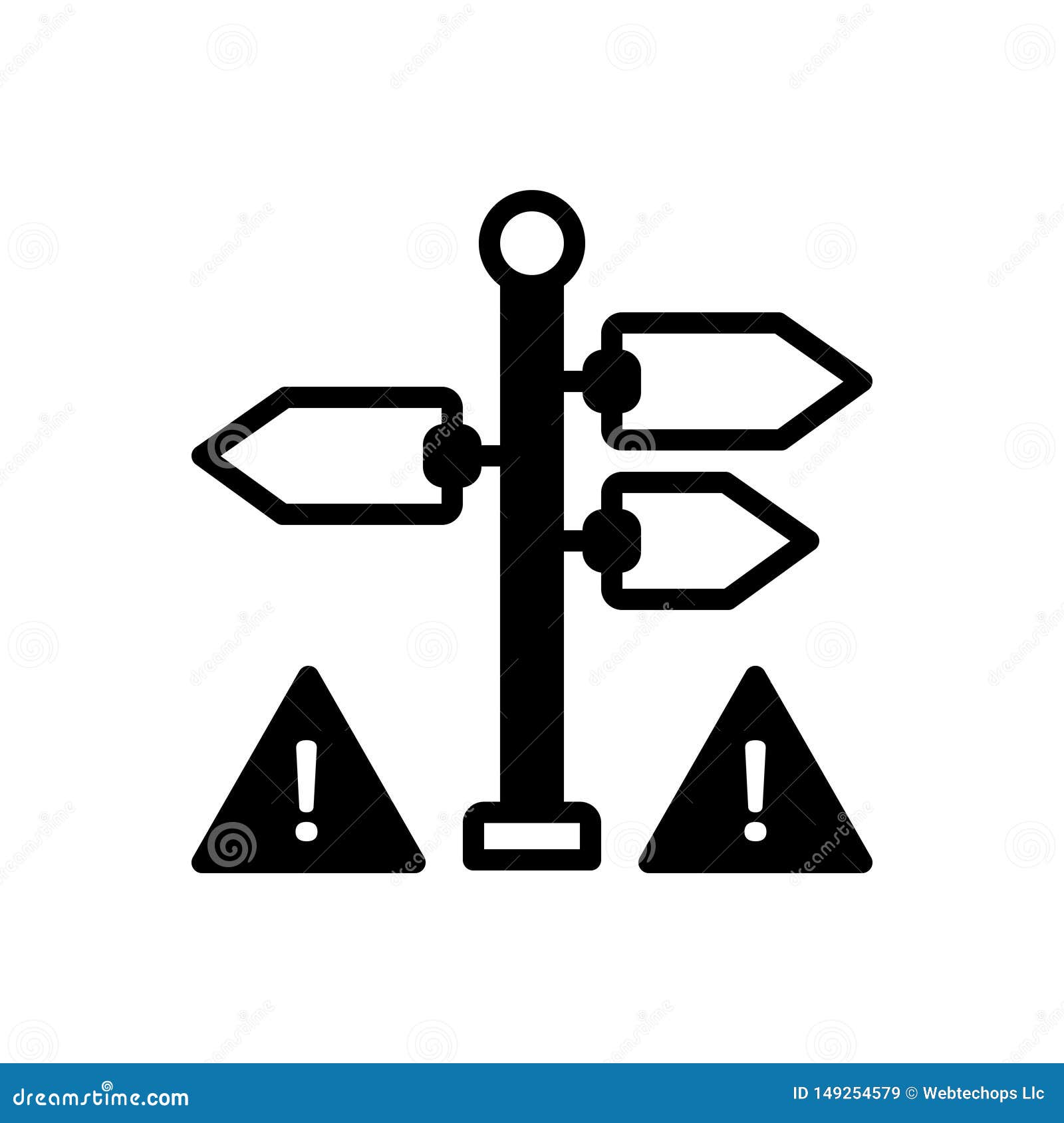 Black Solid Icon for Sign, Indication and Gesture Stock Vector ...