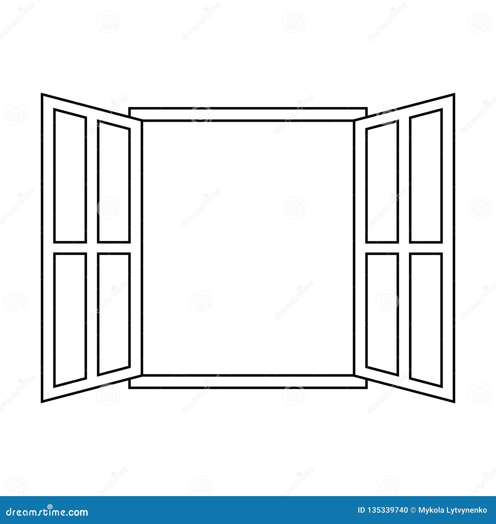Icon Sign Open Window Vector Outline Open Window Frame Stock Vector ... Icon Sign Open Window Vector Outline Open Window Frame Stock Vector ...