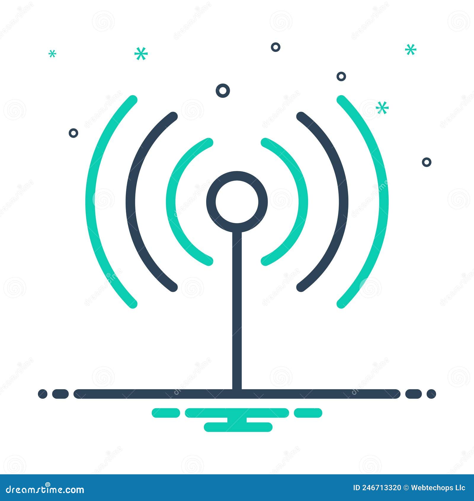 Mix Icon for Signal, Sign and Indication Stock Illustration ...
