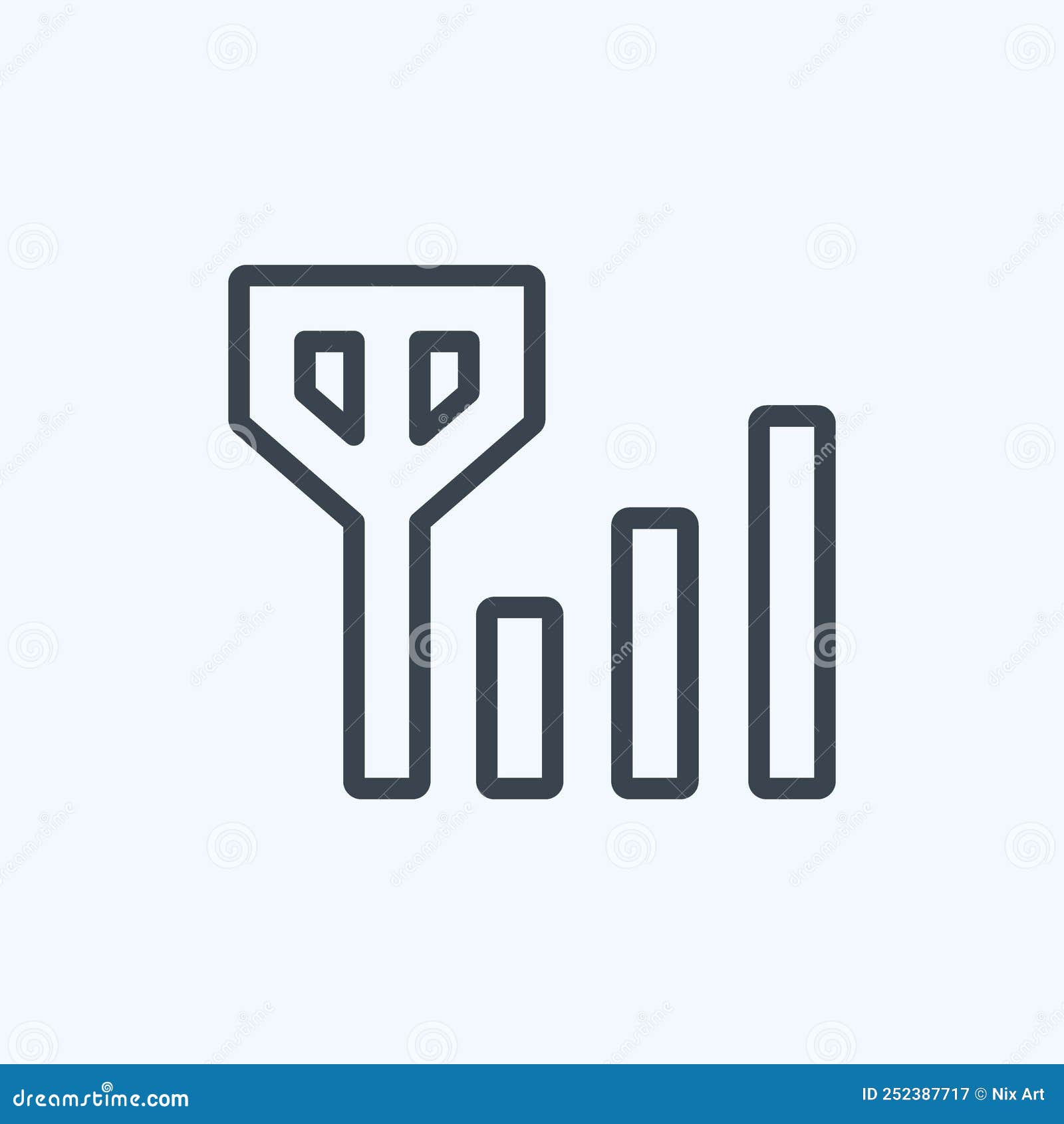 Icon Signals. Suitable for Mobile Apps Symbol. Line Style. Simple ...
