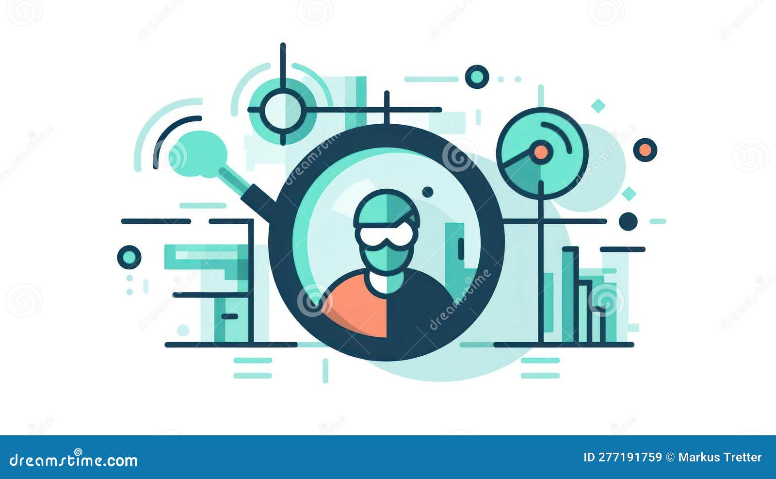 A Fraud Detection Icon Representing the Use of Data Analysis To ...