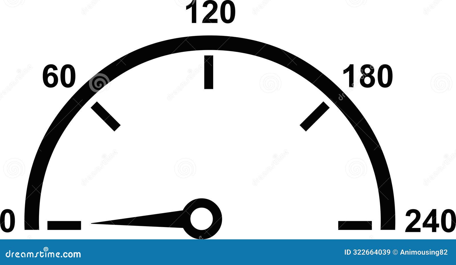 Icon Silhouette Speedometer Stock Vector - Illustration of fast ...