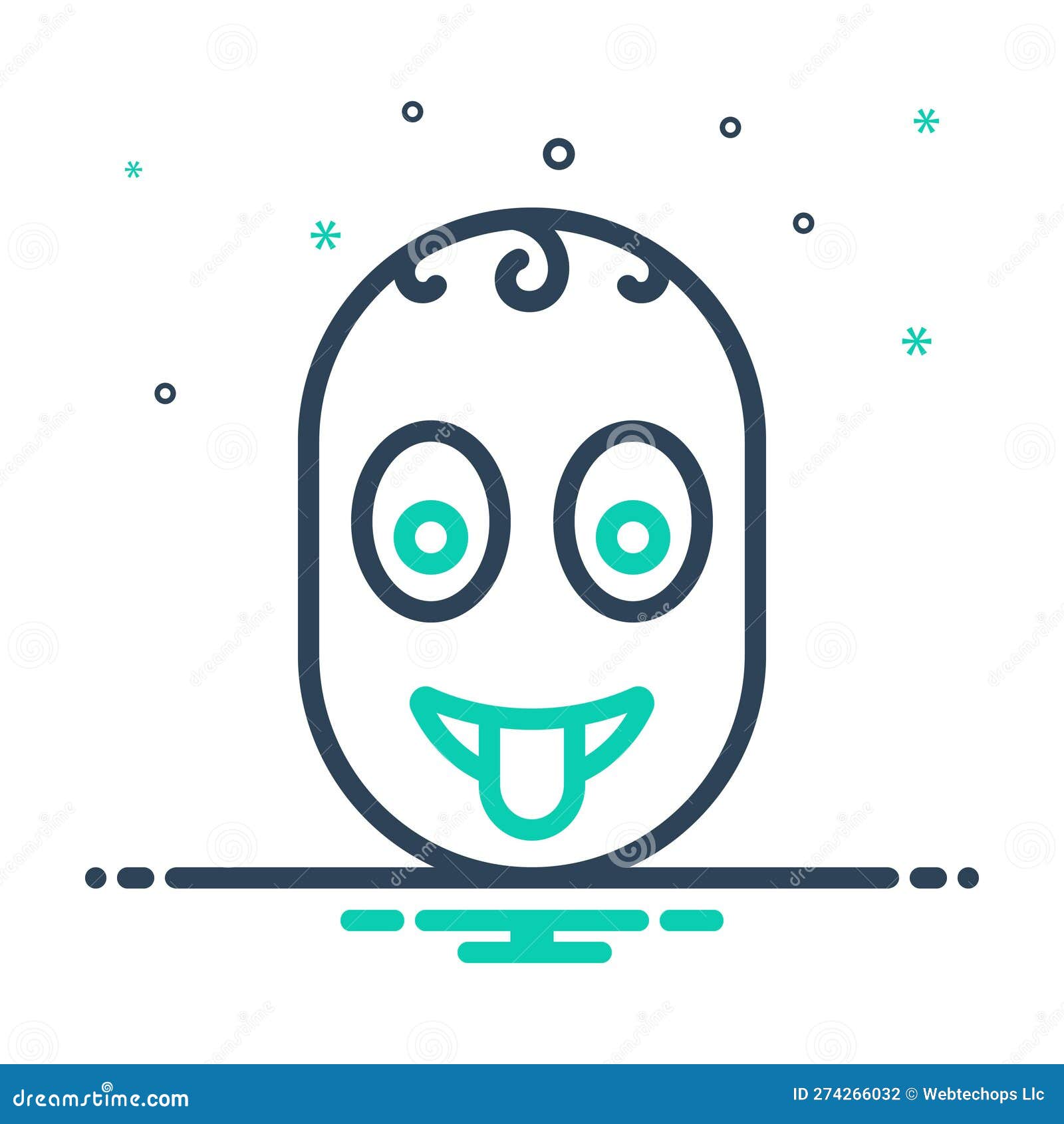 Stupid, Foolish, Silly Icon Set In Thin Line Style Vector Illustration ...