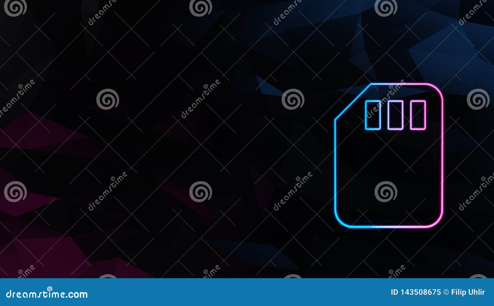 Icon of sim card stock illustration. Illustration of wall - 143508675