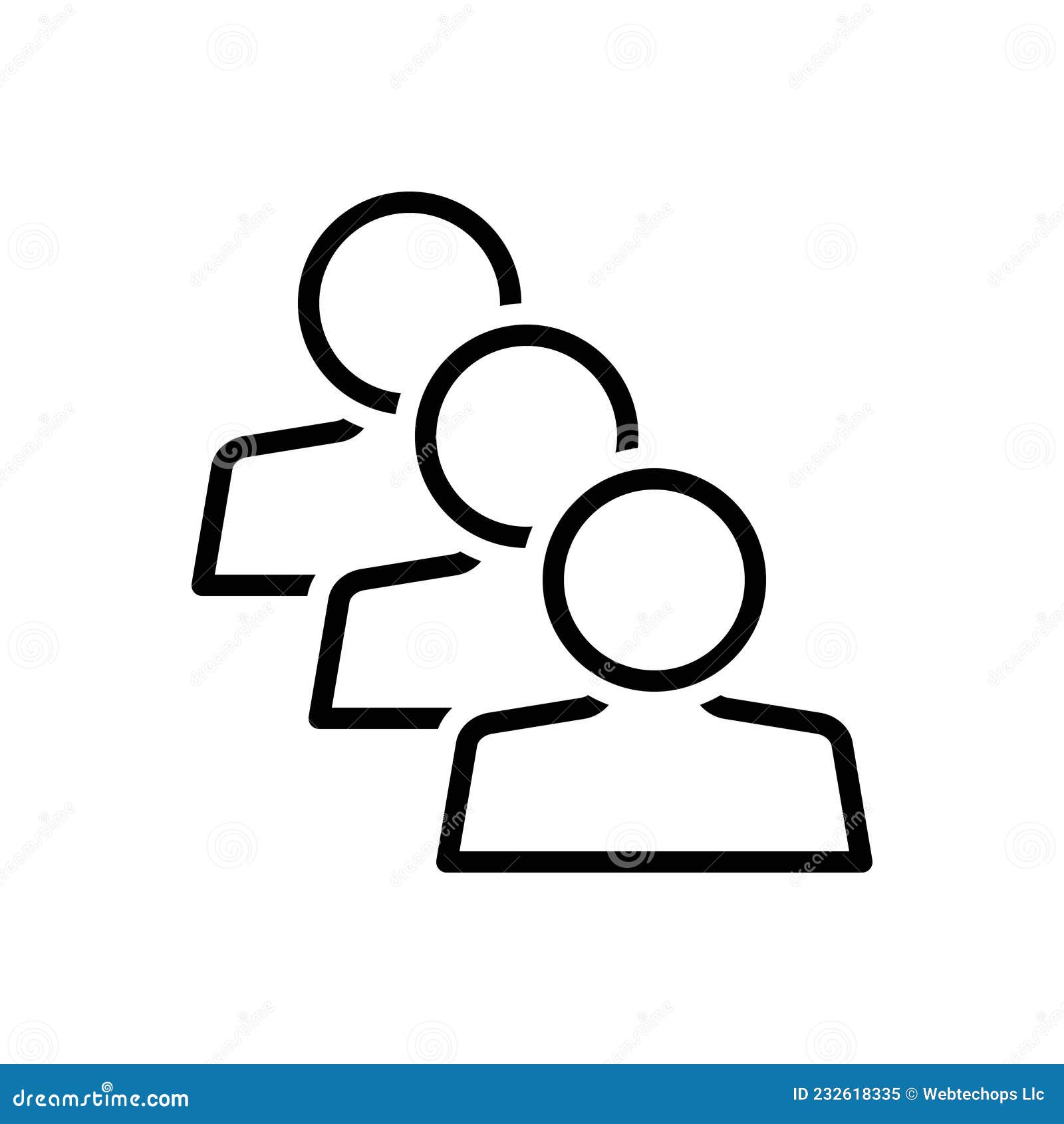 Black Line Icon for Similar, Identical and Equal Stock Vector ...