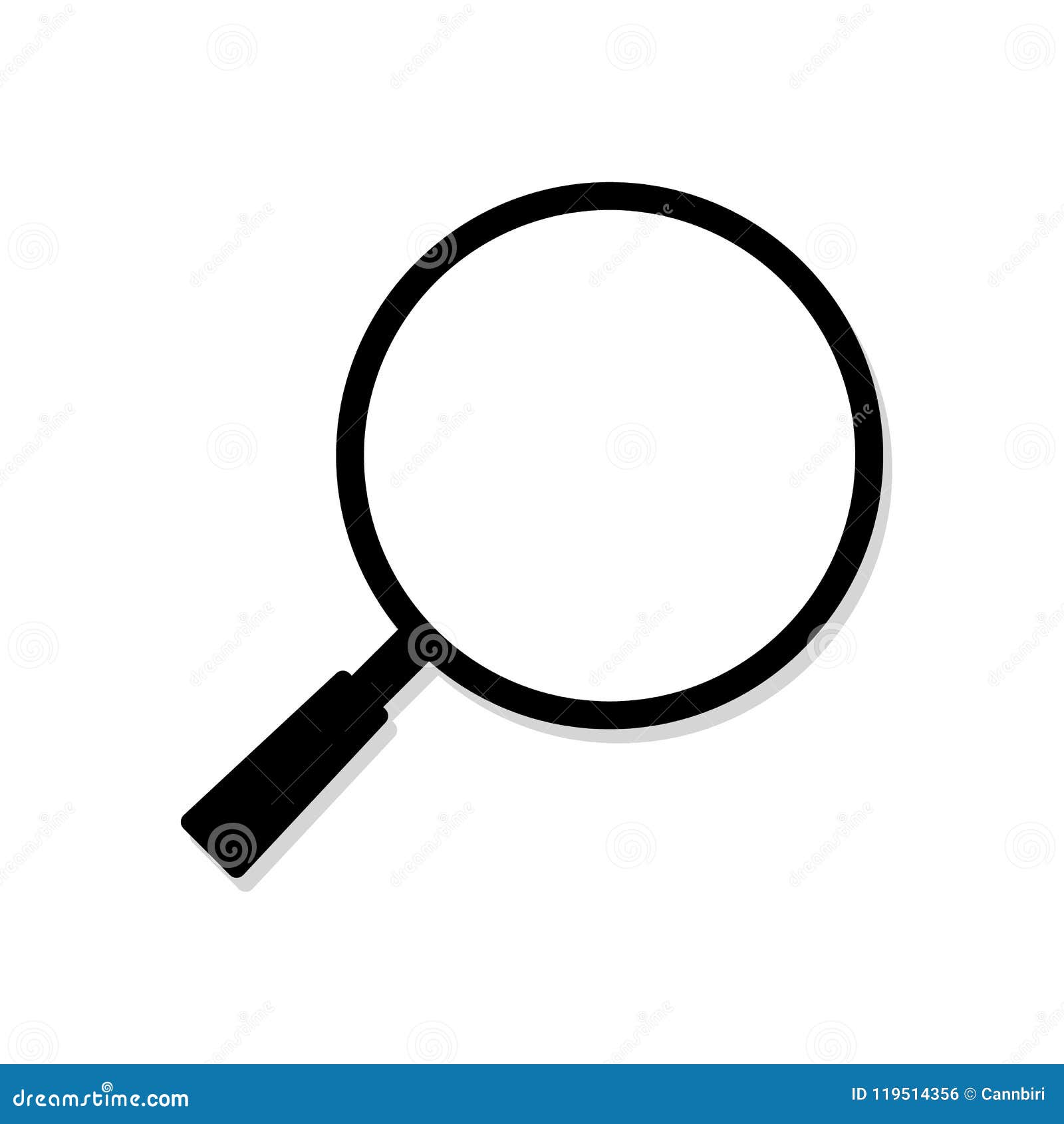 Icon Simple Design for Search Button Vector Drawing Stock Vector ...