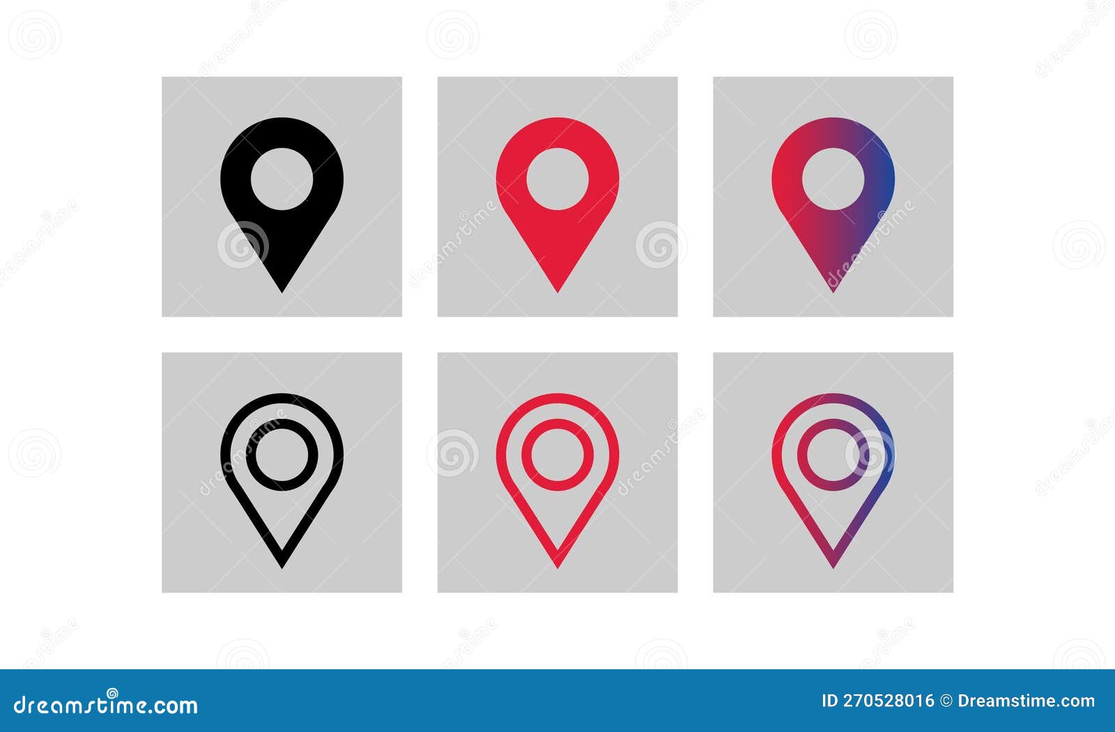 Icon Simple Pin, Logo Point Location, Vector Illustration Symbol Design ...