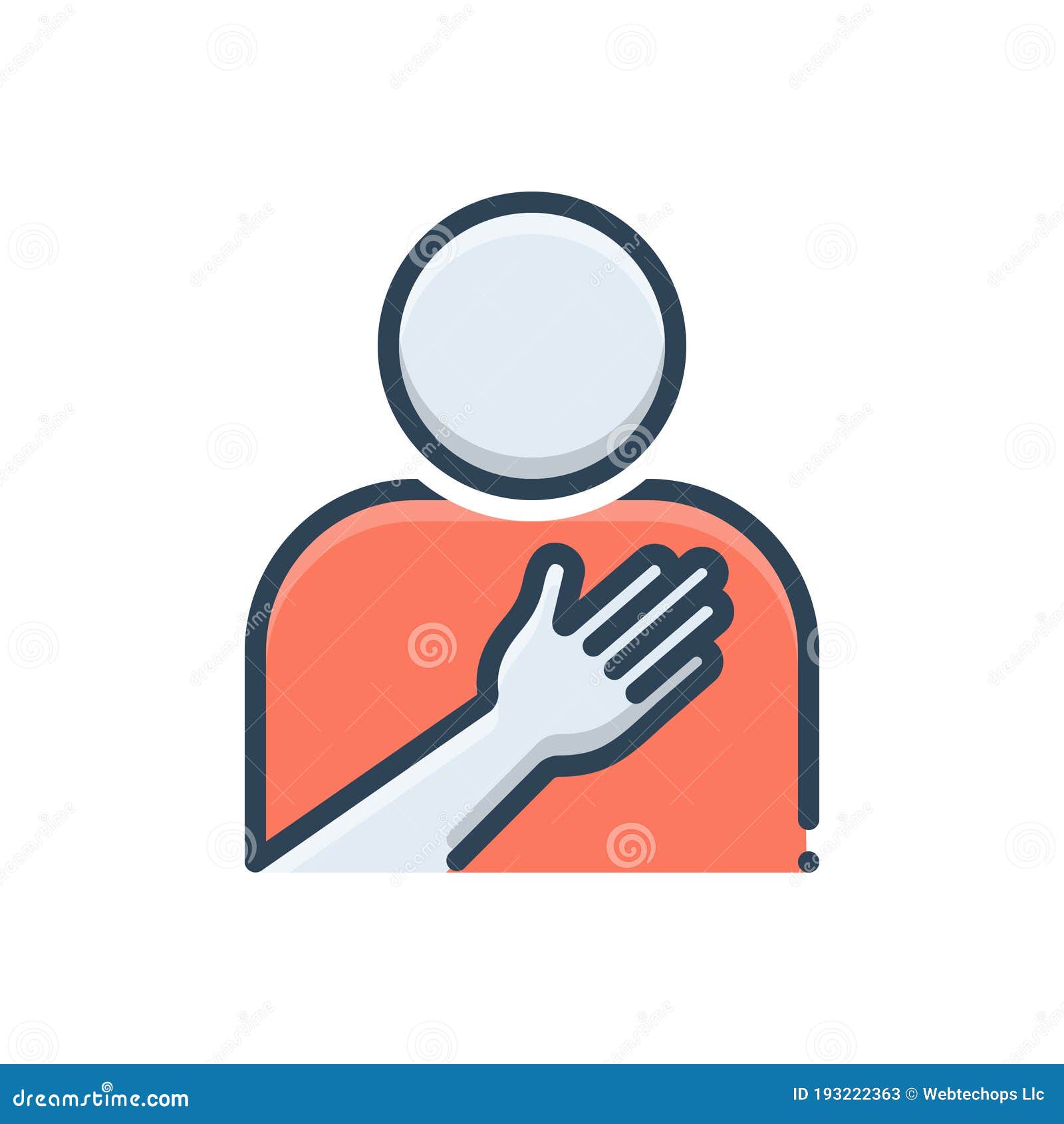 Color Illustration Icon for Sincerity, Reality and Outness Stock Vector ...