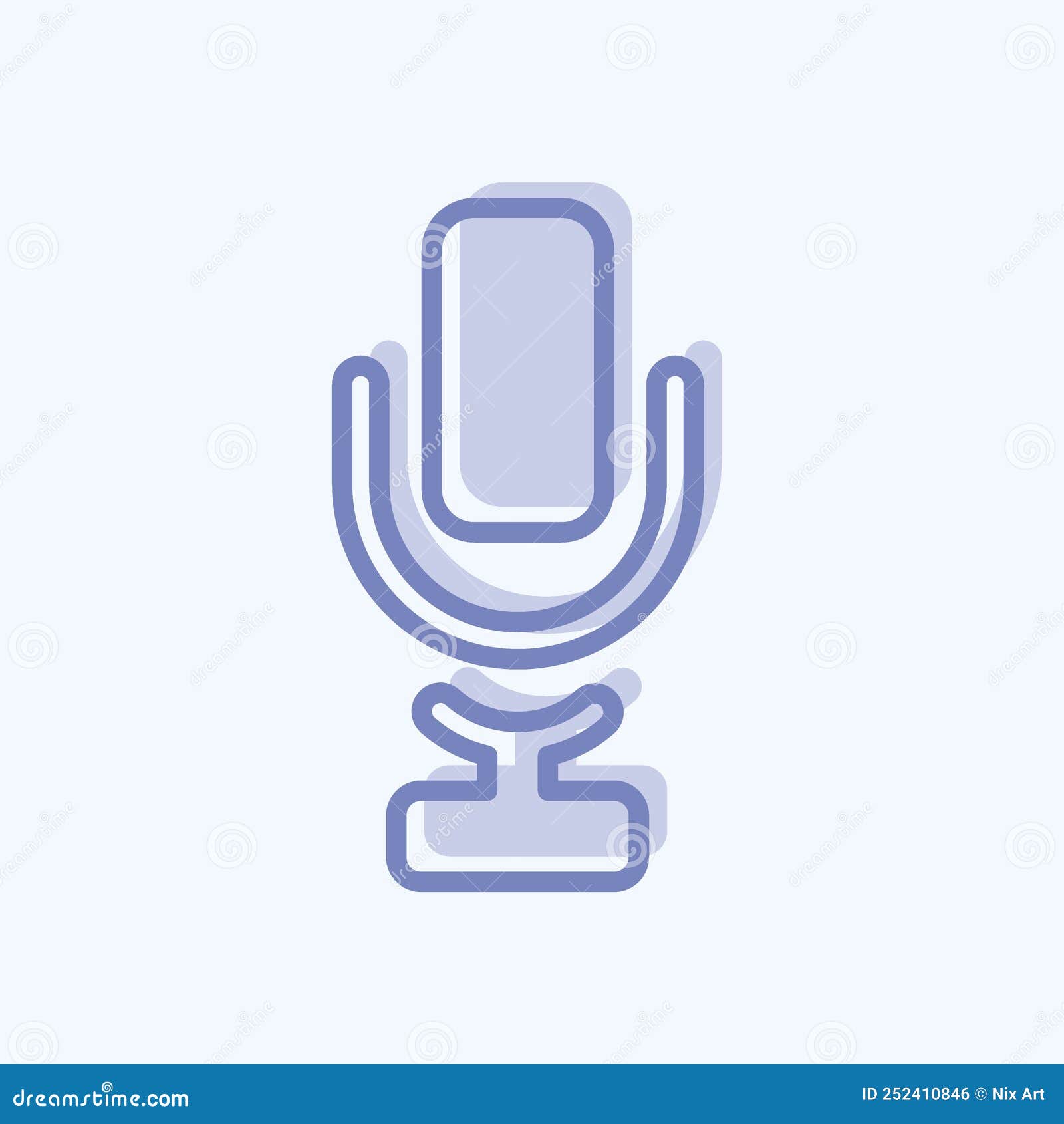 Icon Singing. Suitable for Education Symbol. Two Tone Style. Simple ...