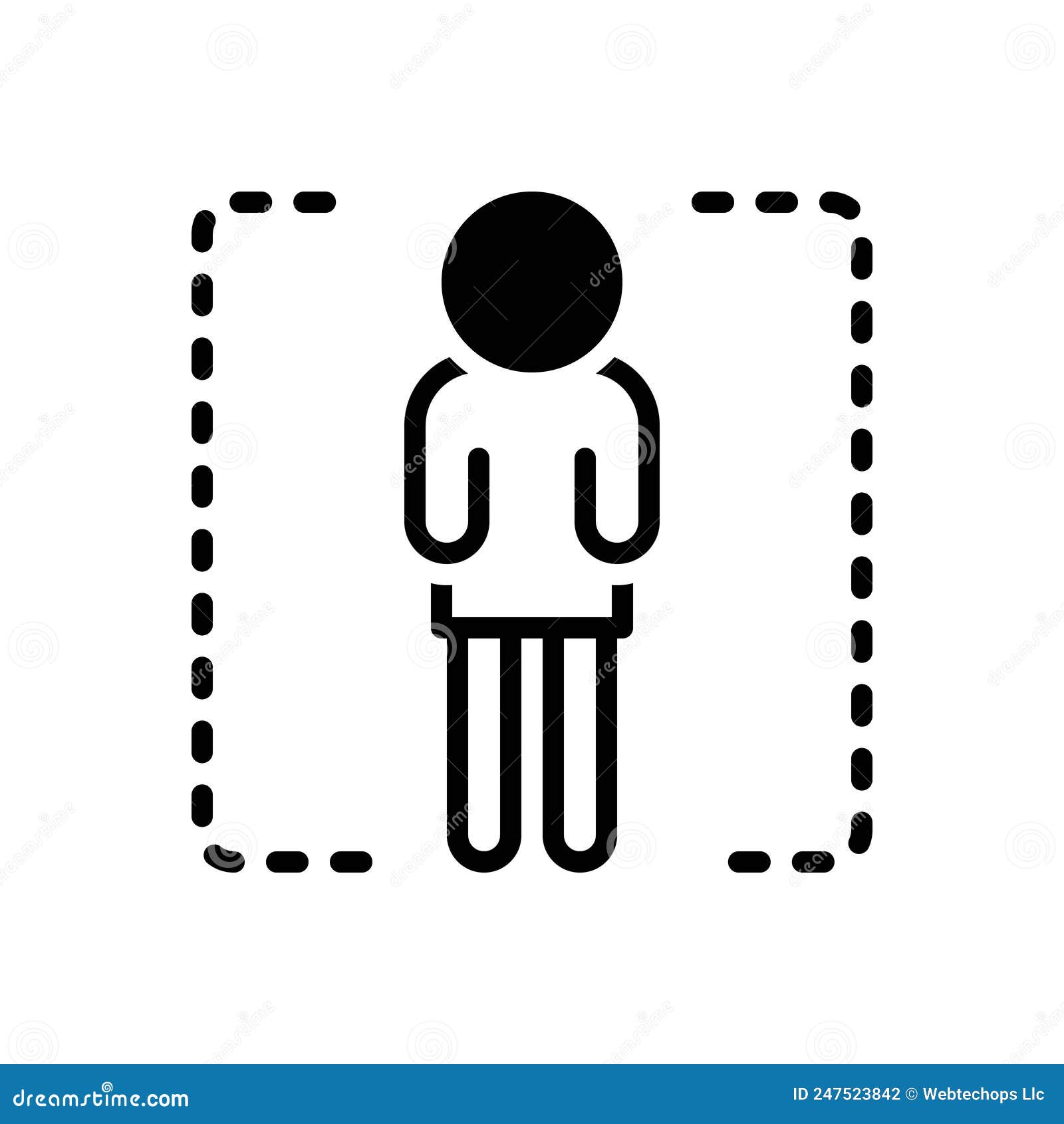 Black Solid Icon for Single, Solitary and Individual Stock Vector ...