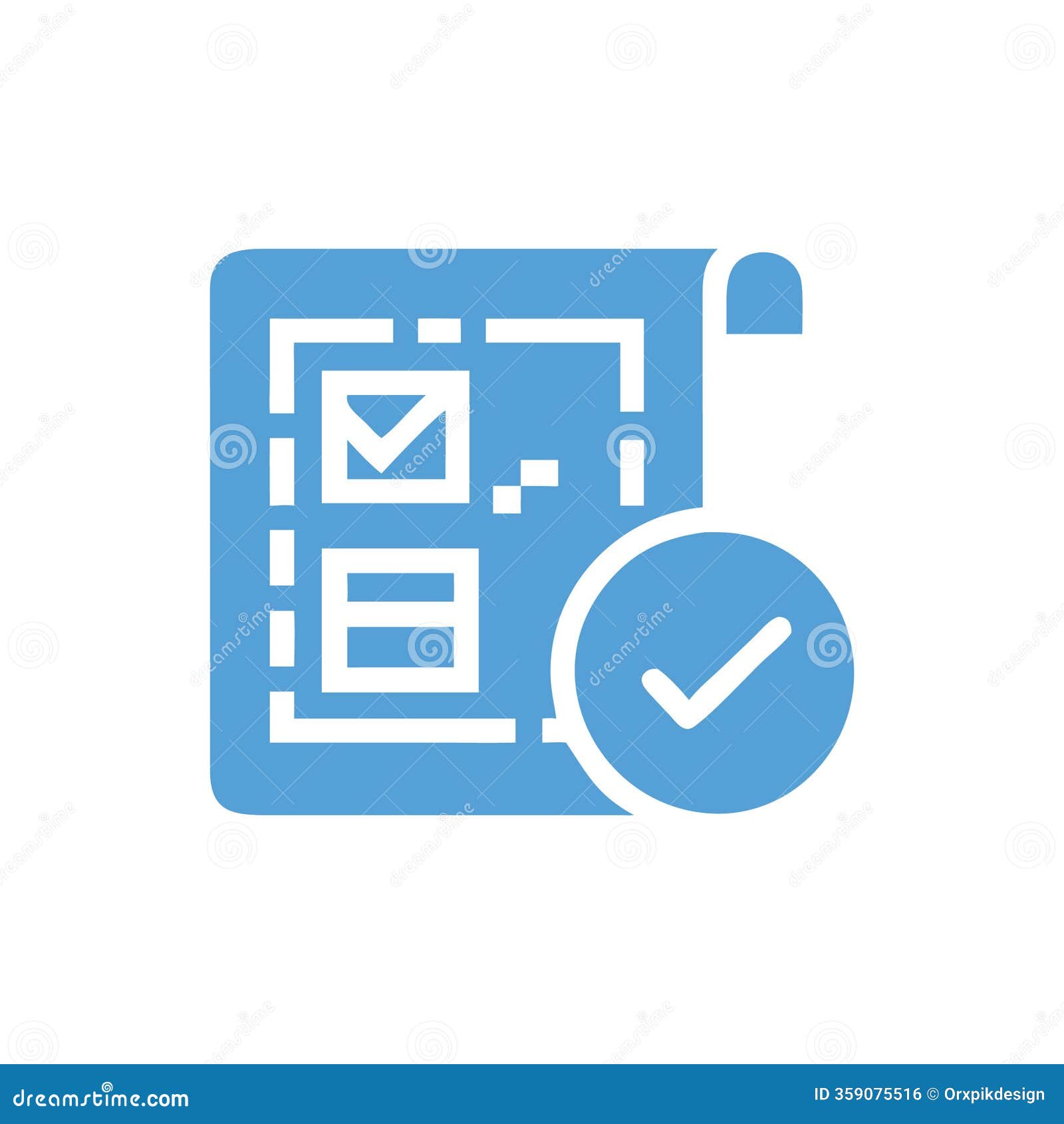 Icon for Site Plan Approval Stock Illustration - Illustration of ...