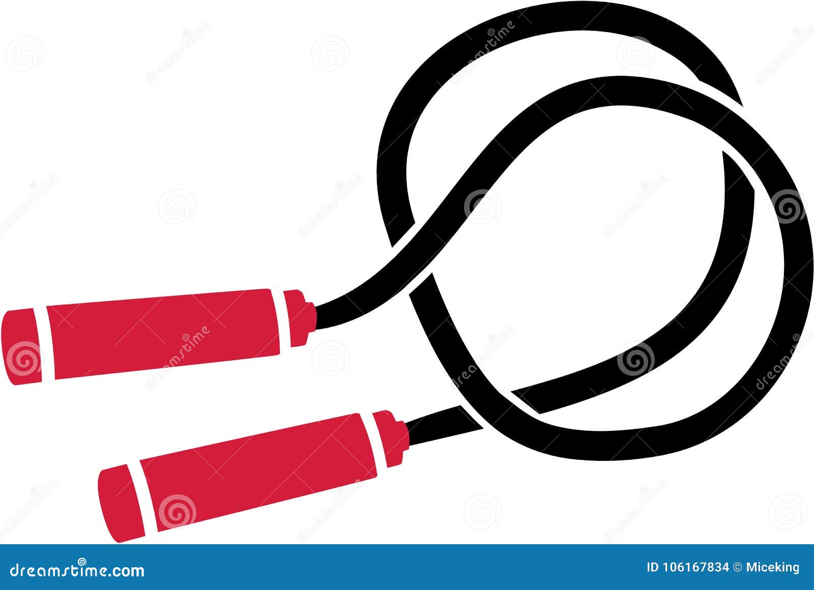 Icon of a skipping rope stock vector. Illustration of jump - 106167834