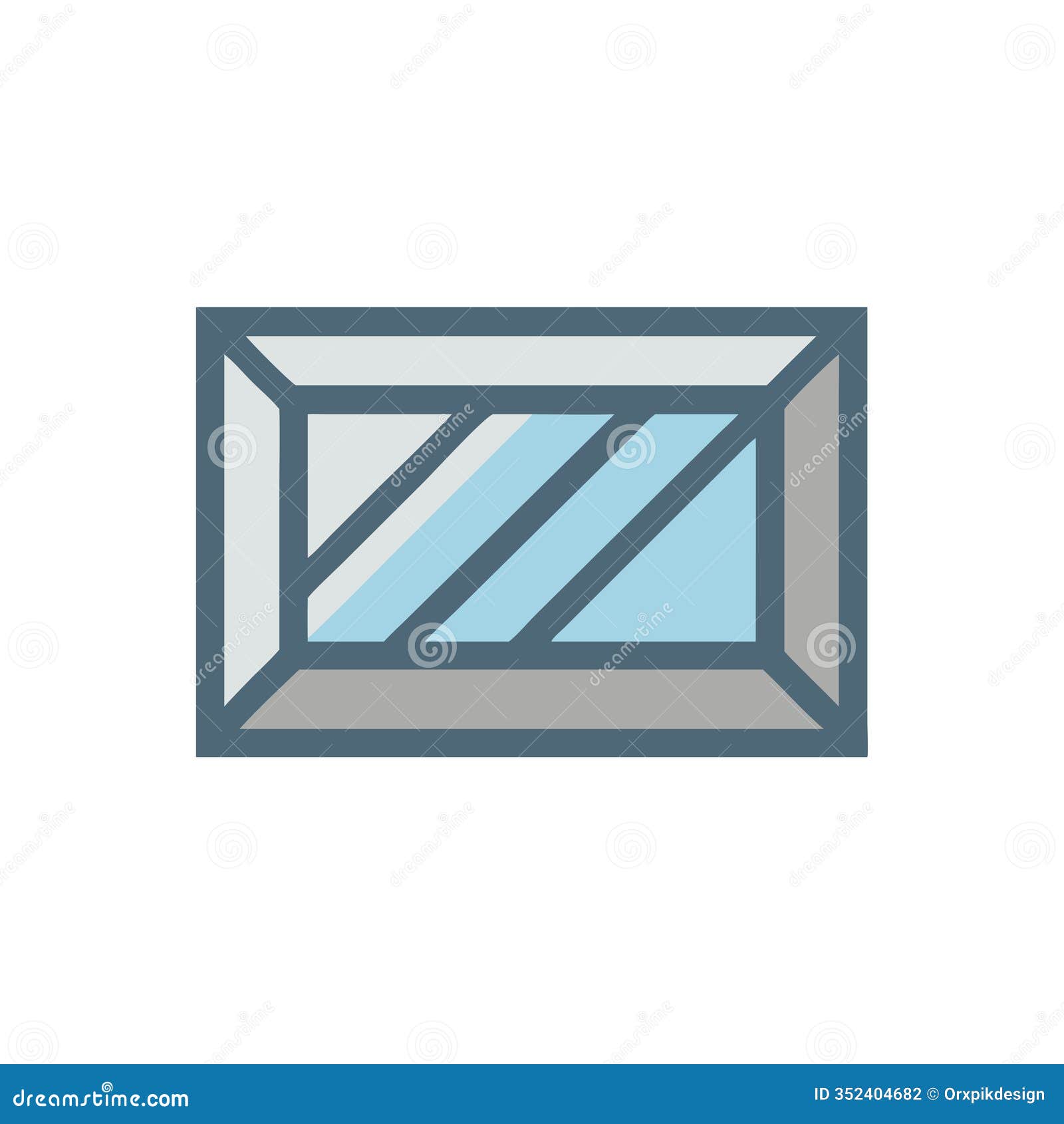 Icon of Skylight Frame for Assembly Stock Illustration - Illustration ...