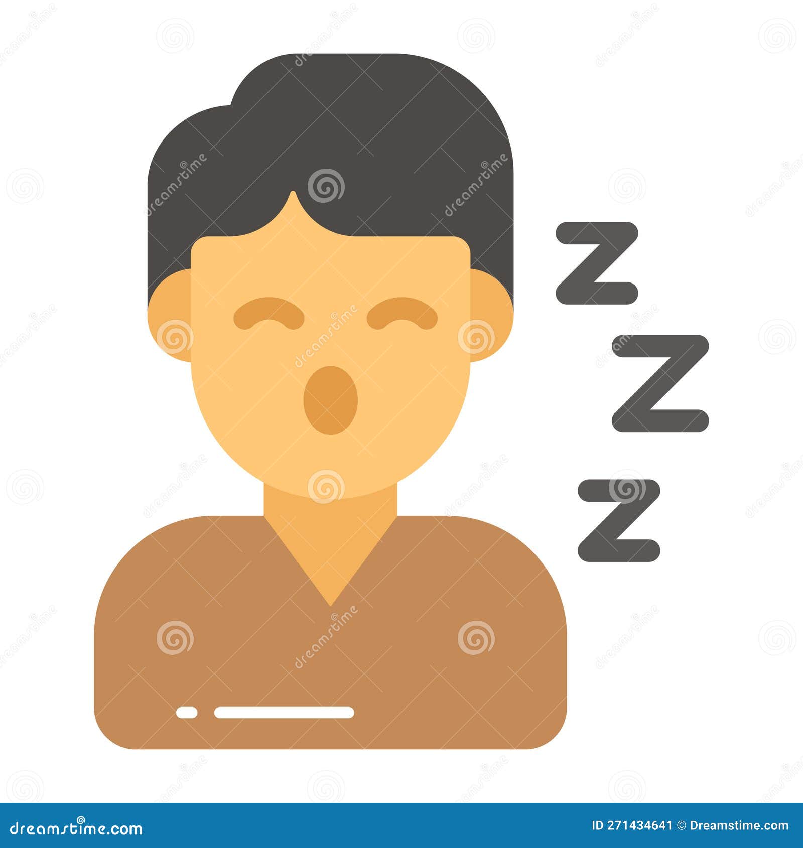 An Icon of Sleeping Men Vector Design Stock Vector - Illustration of ...
