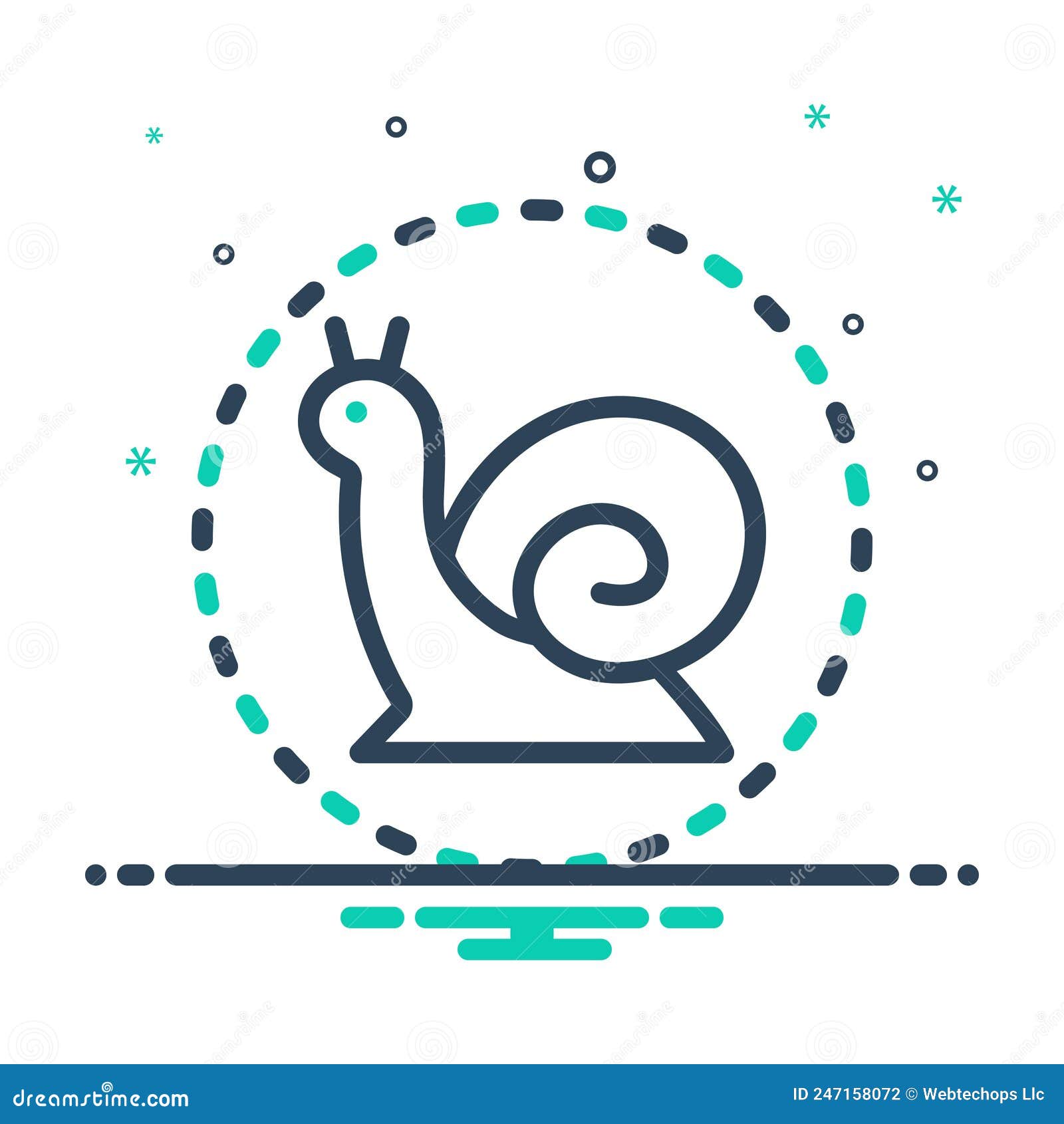 Mix Icon for Slowly, Animal and Move Stock Vector - Illustration of ...