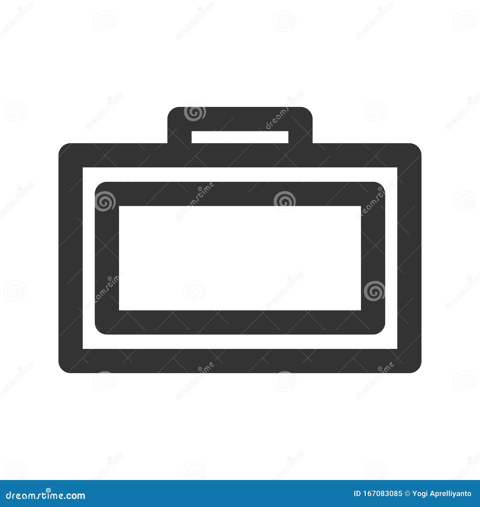 Icon Smart Tv in Outline Style. Vector Illustration and Editable Stroke ...