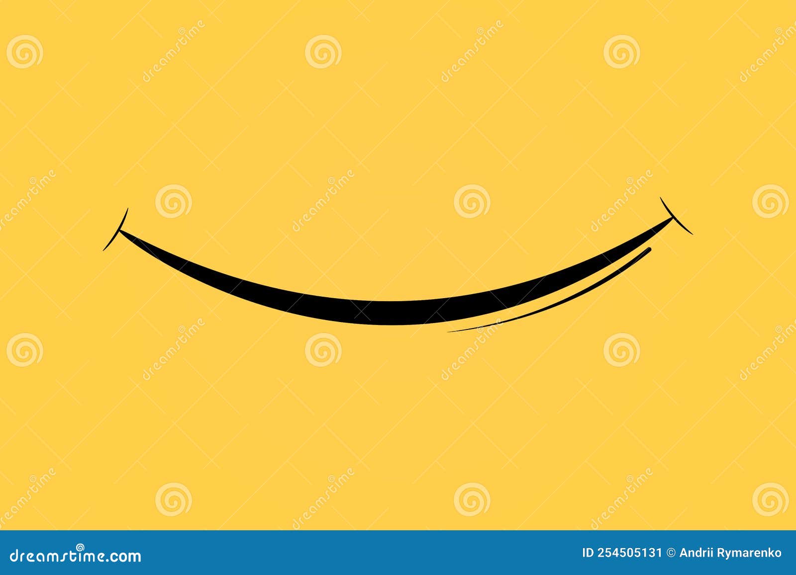 Icon Smile Logo in Yellow Background Vector Flat Illustration Stock ...