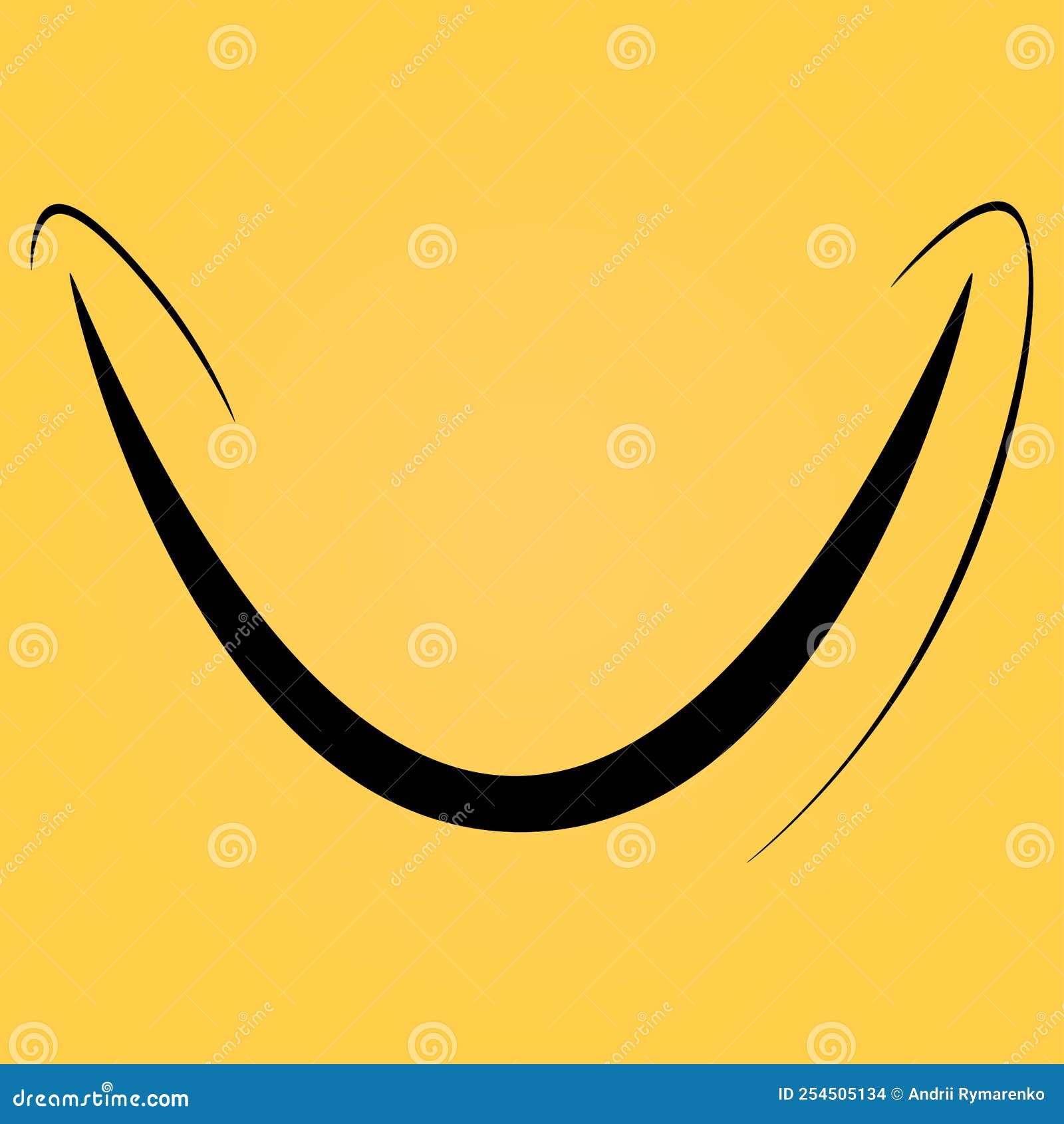 Icon Smile Logo in Yellow Background Vector Flat Illustration Stock ...