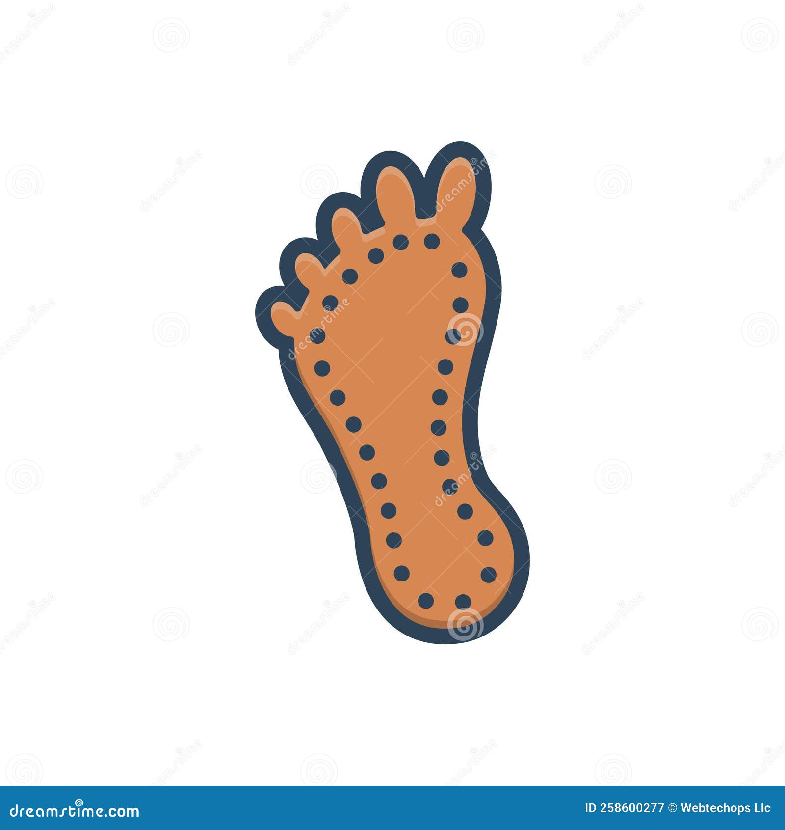 Color Illustration Icon for Sole, Foot and Human Stock Vector ...