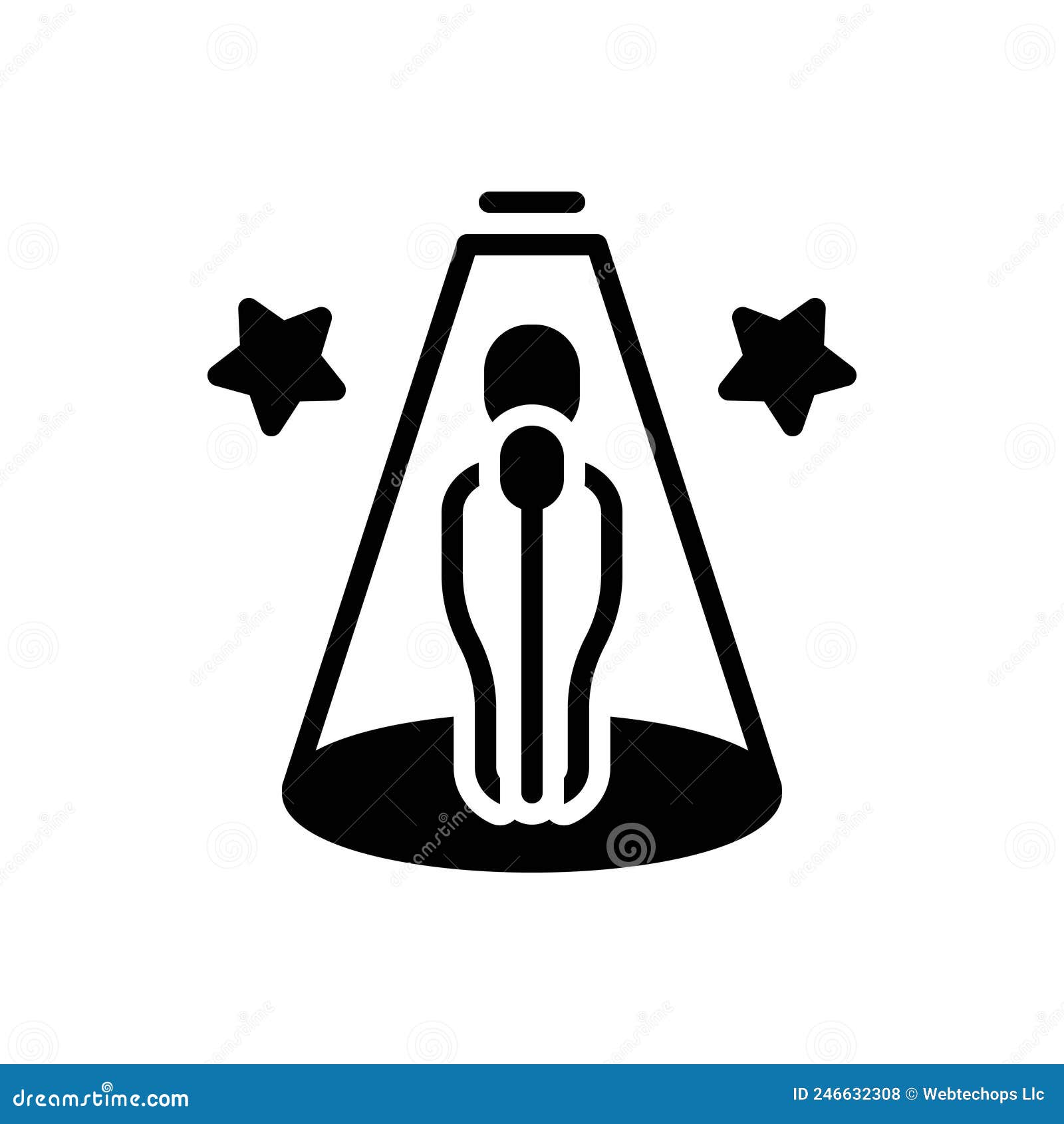 Black Solid Icon for Solo, Alone and Lonely Stock Vector - Illustration ...