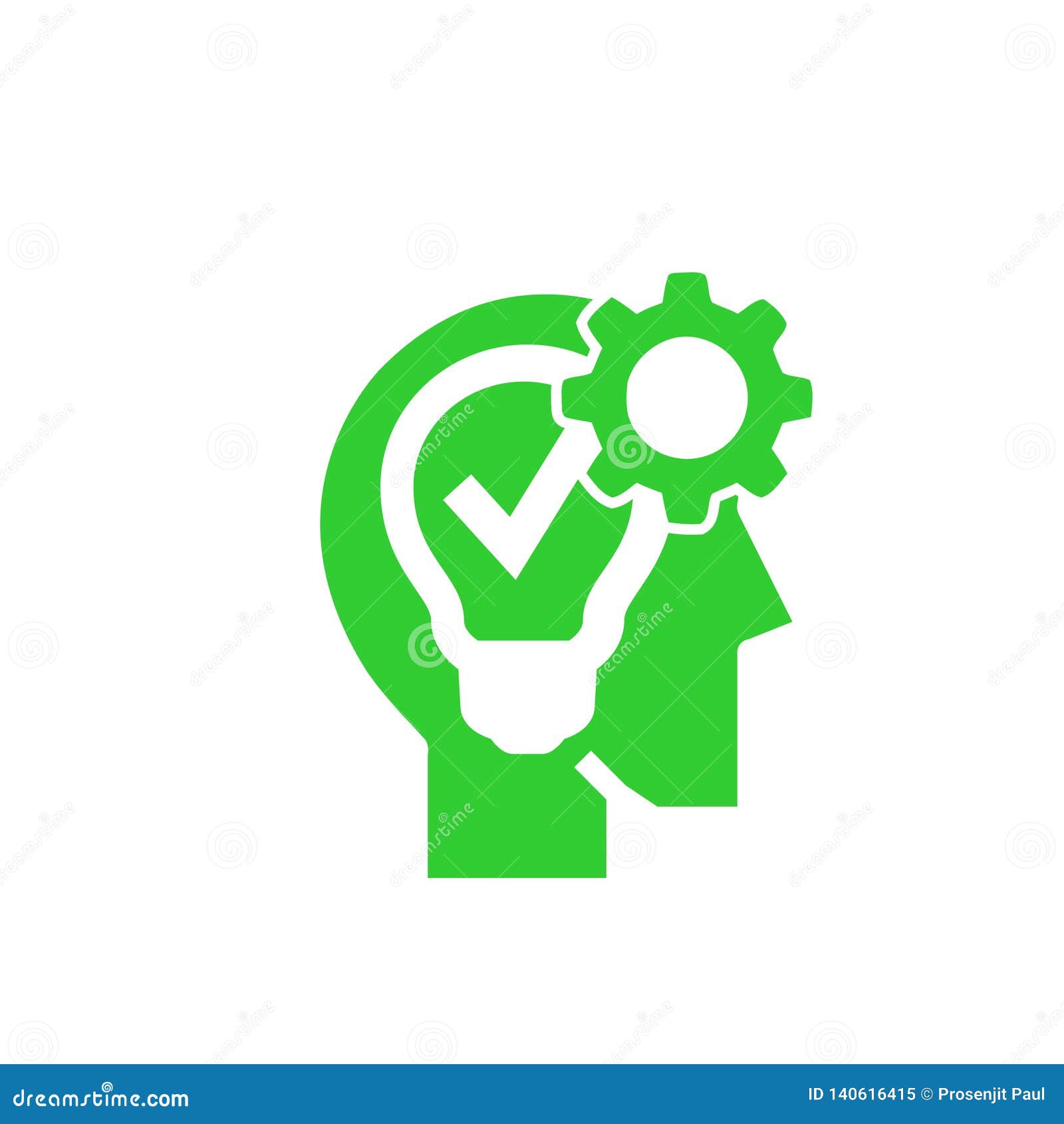 Creative Business Solutions Green Icon Stock Vector - Illustration of ...