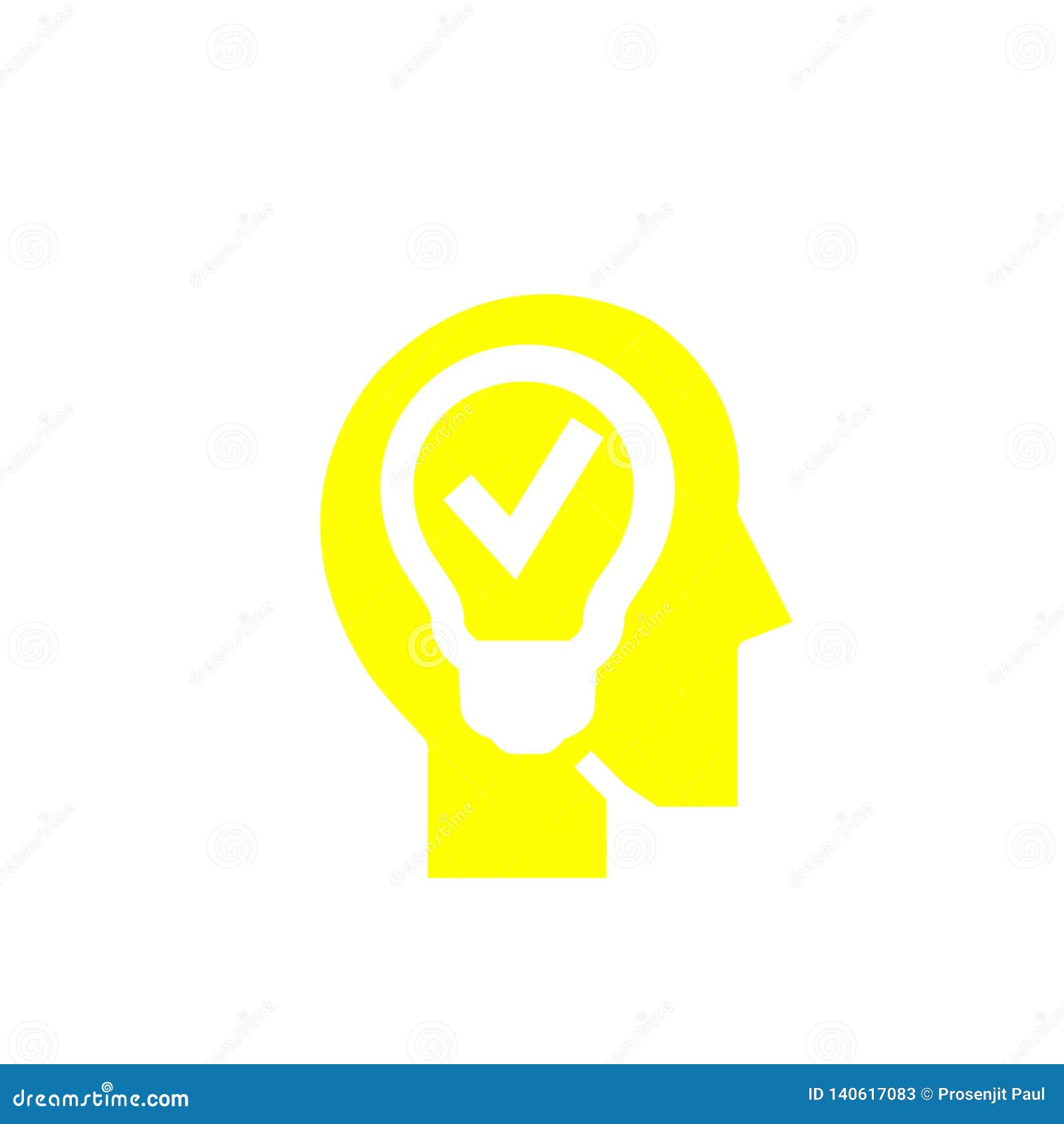 Business Creative Solutions Yellow Icon Stock Illustration ...