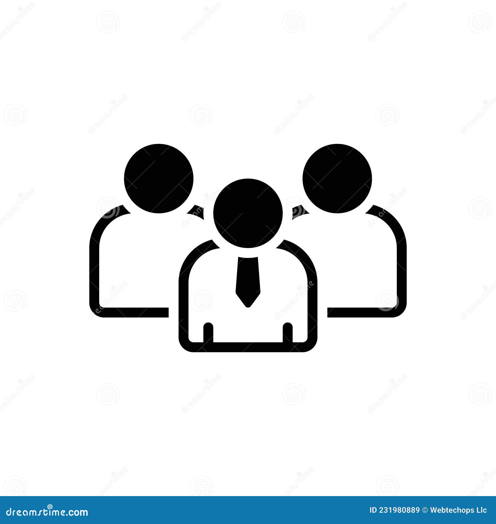 Black Solid Icon for Somebody, Someone and Anyone Stock Illustration ...