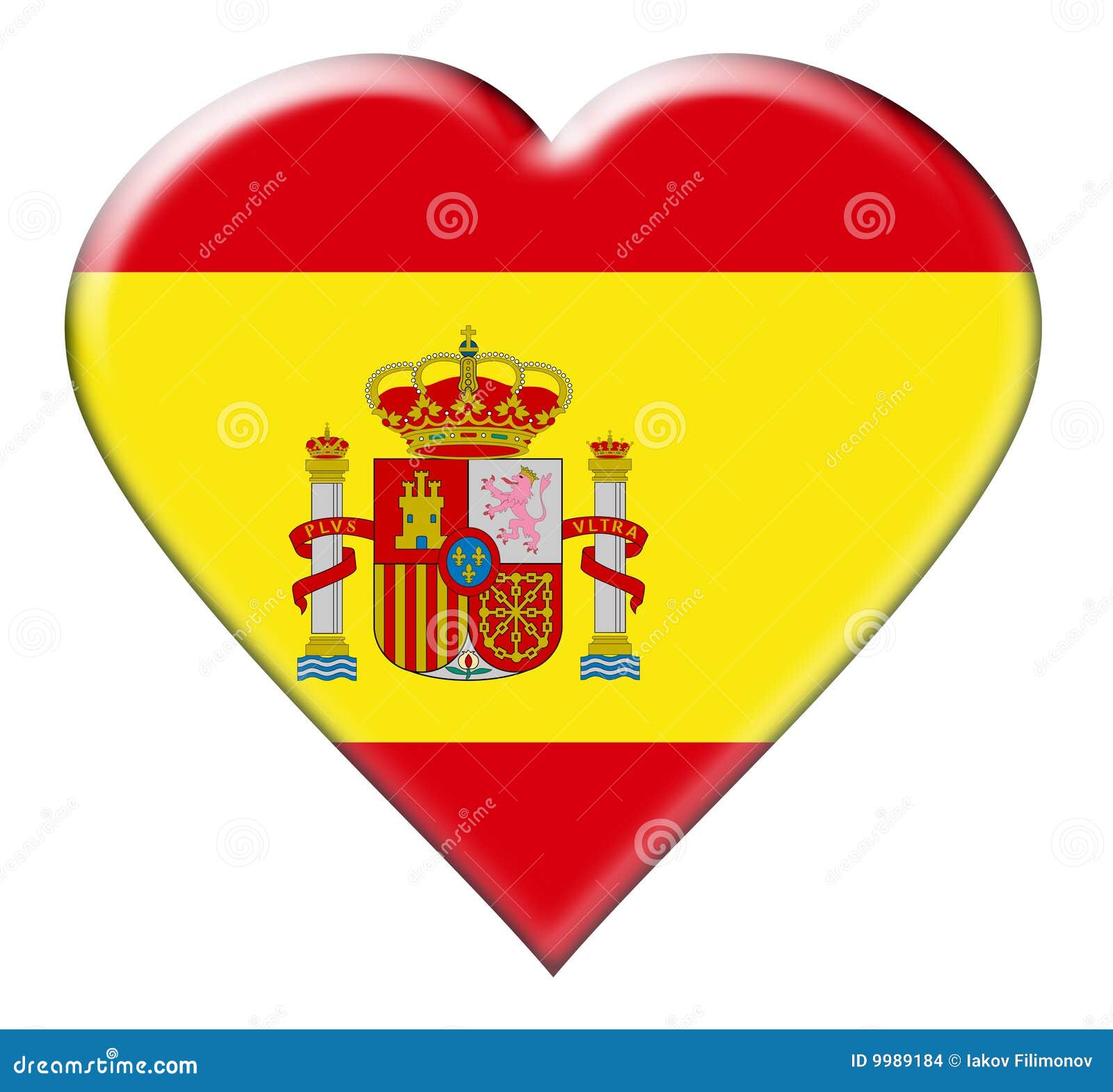 Icon of Spain flag stock illustration. Illustration of sign - 9989184