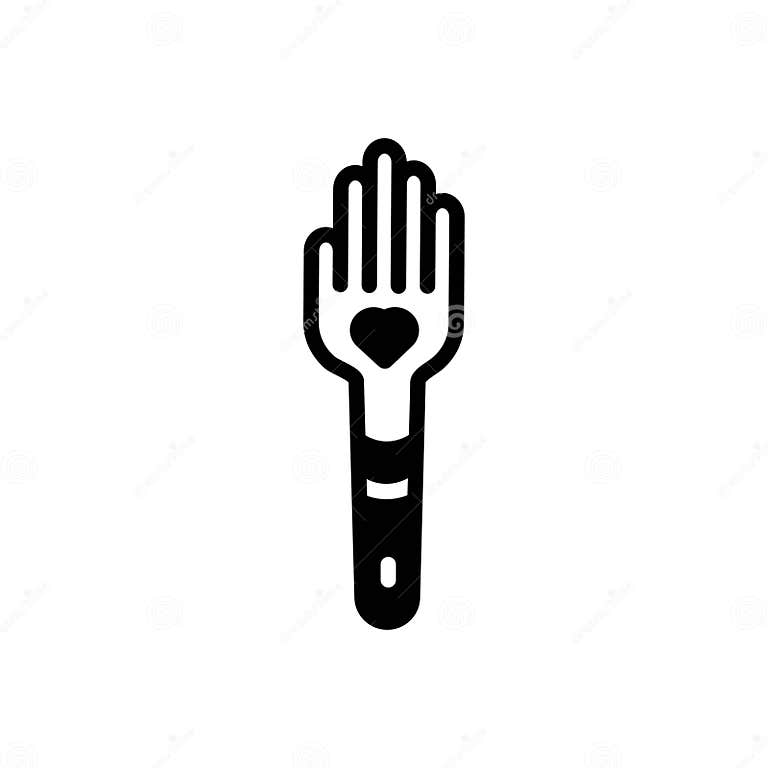 Black Solid Icon for Spank, Slap and Thrash Stock Vector - Illustration ...