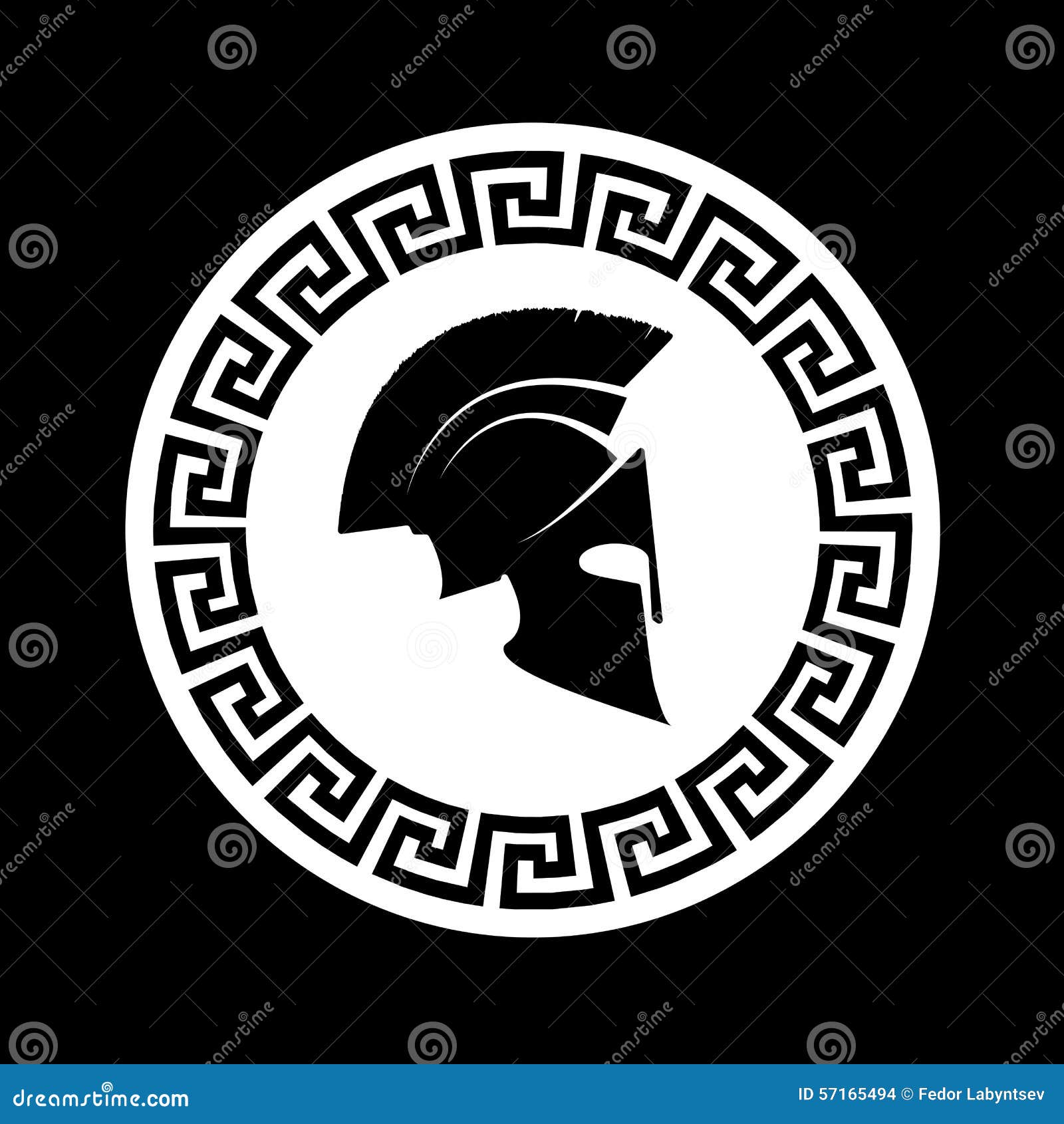 Icon a Spartan helmet stock vector. Illustration of athens - 57165494