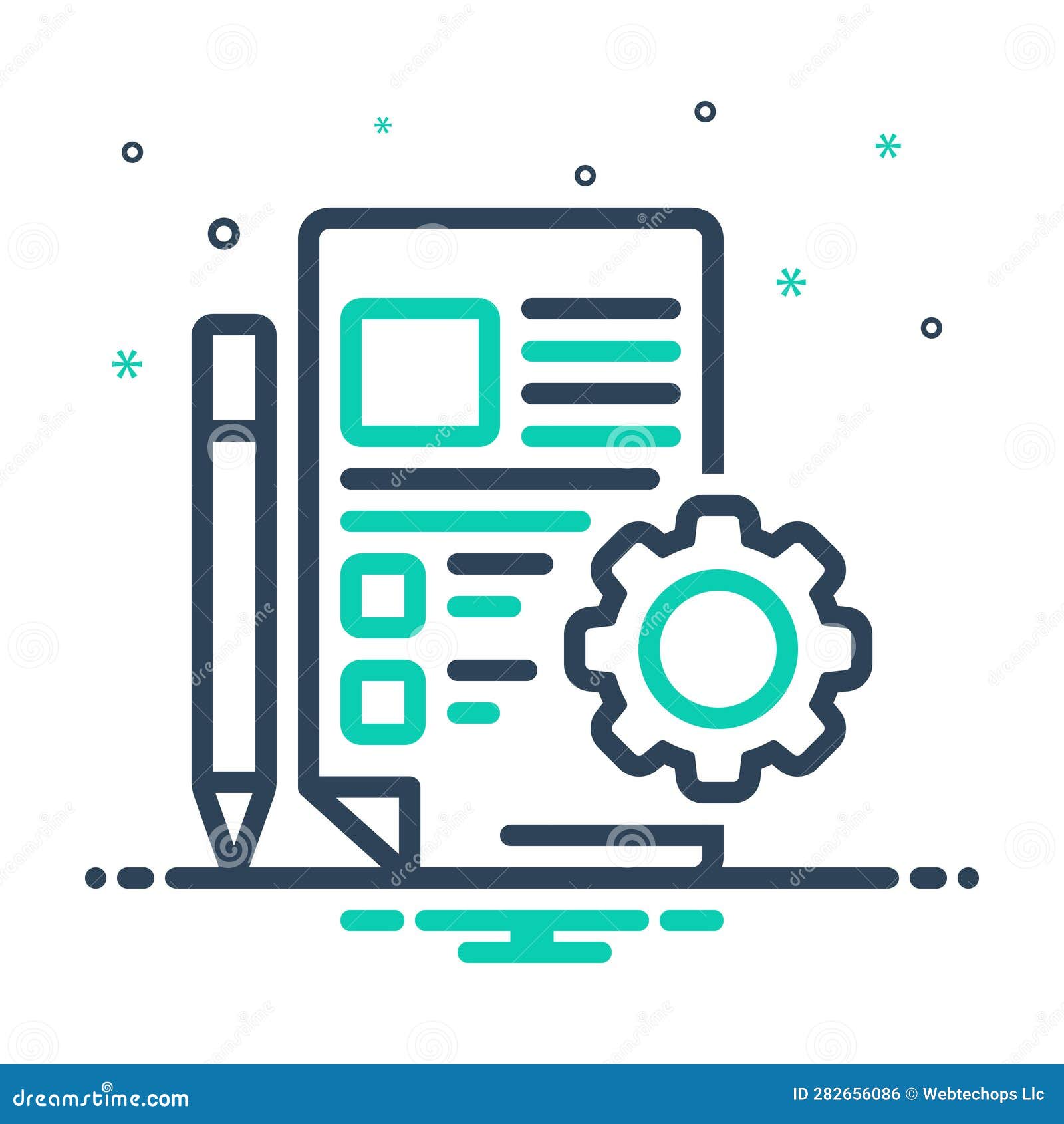 Mix Icon for Specifications, Specific and Plan Stock Vector ...