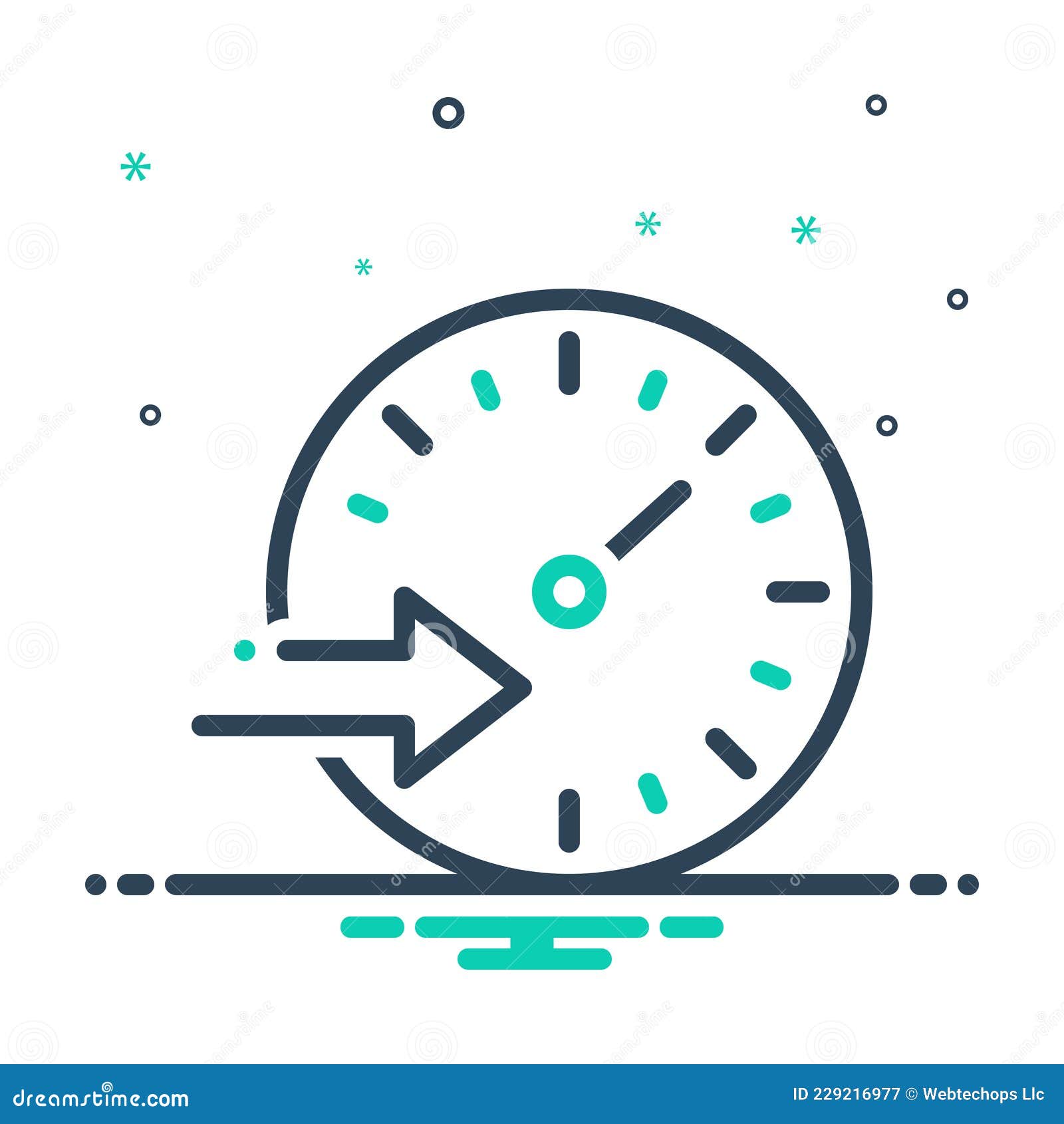 Mix Icon for Speed, Tempo and Motion Stock Vector - Illustration of ...